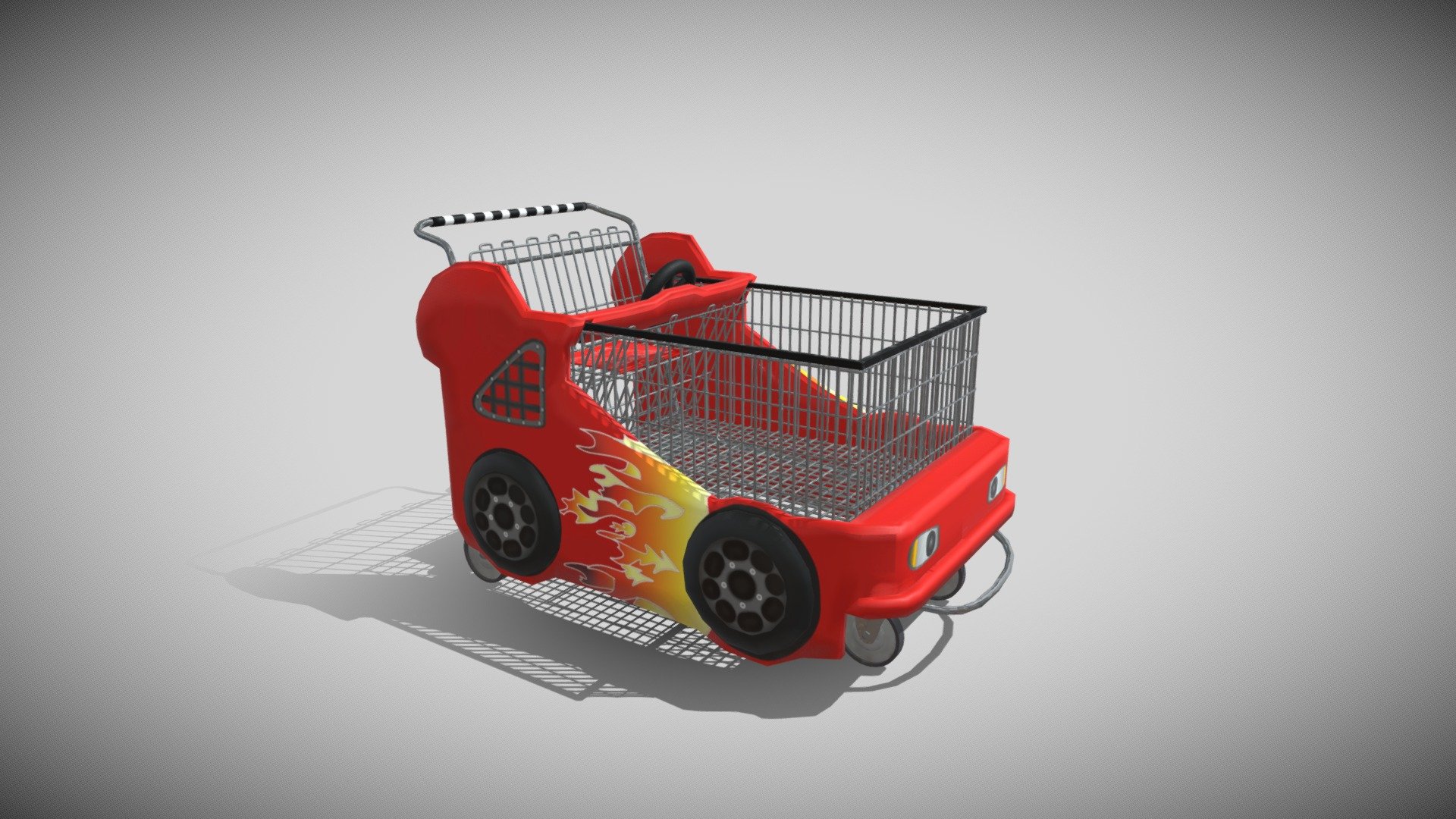 Shopping Cart Racer - 3D model by Jowens369 [738f892] - Sketchfab
