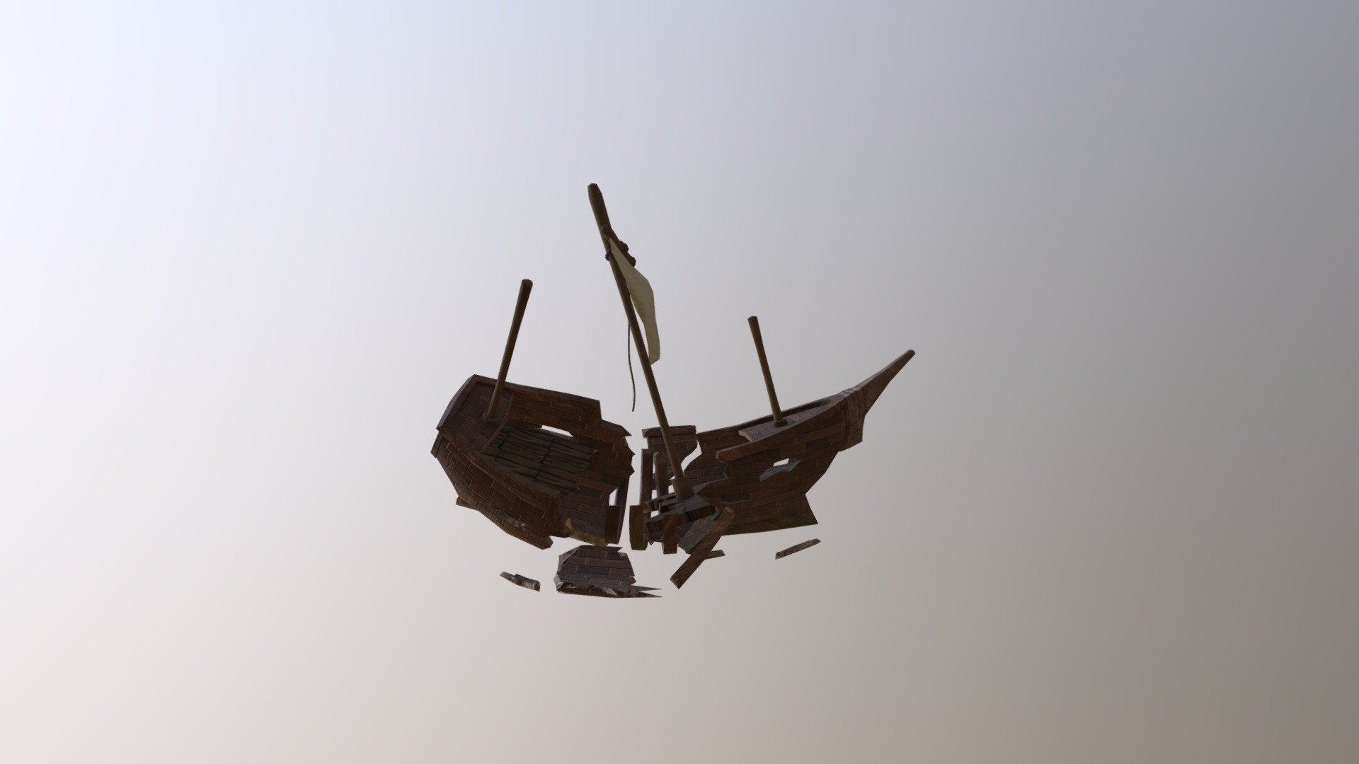 Wrecked Ship - 3D model by JekSketch (@judstakickass) [738f9dc] - Sketchfab