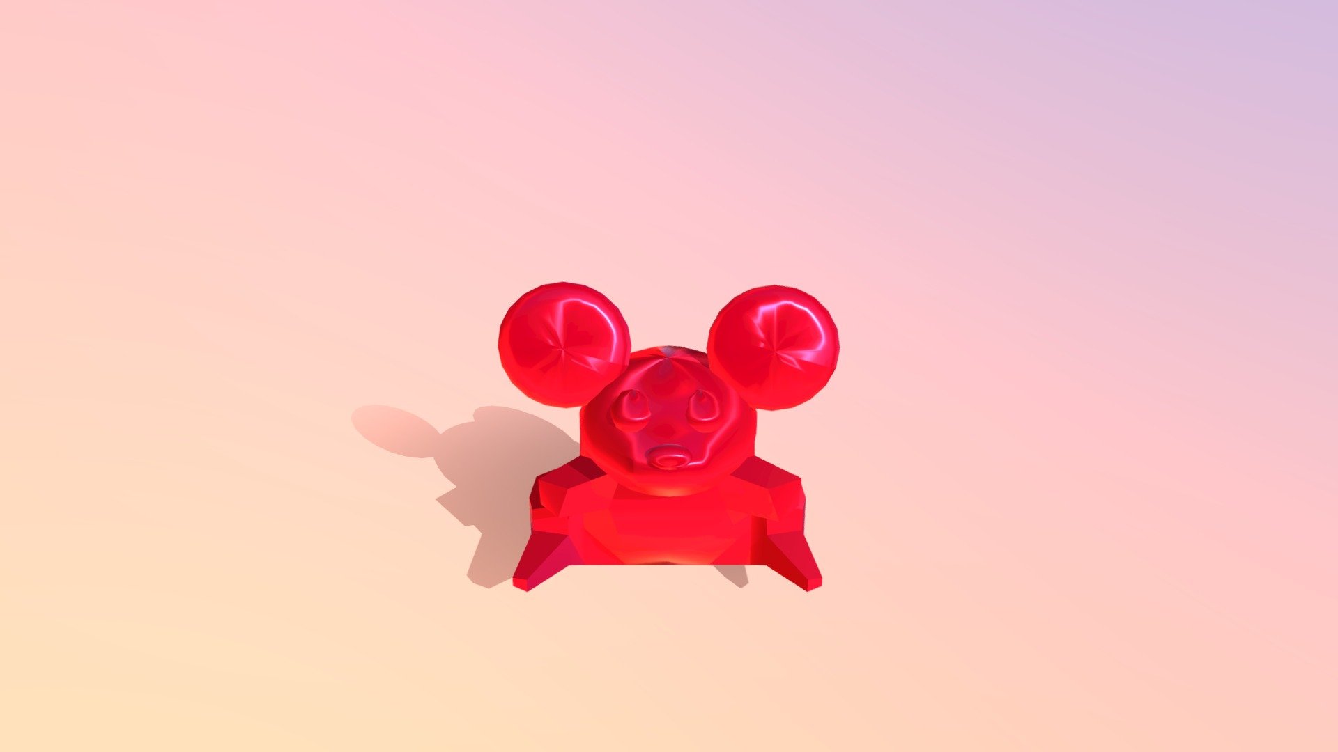 Big Red Gummy Mouse - 3D model by Chai Valle (@chaivalle) [73924d7 ...
