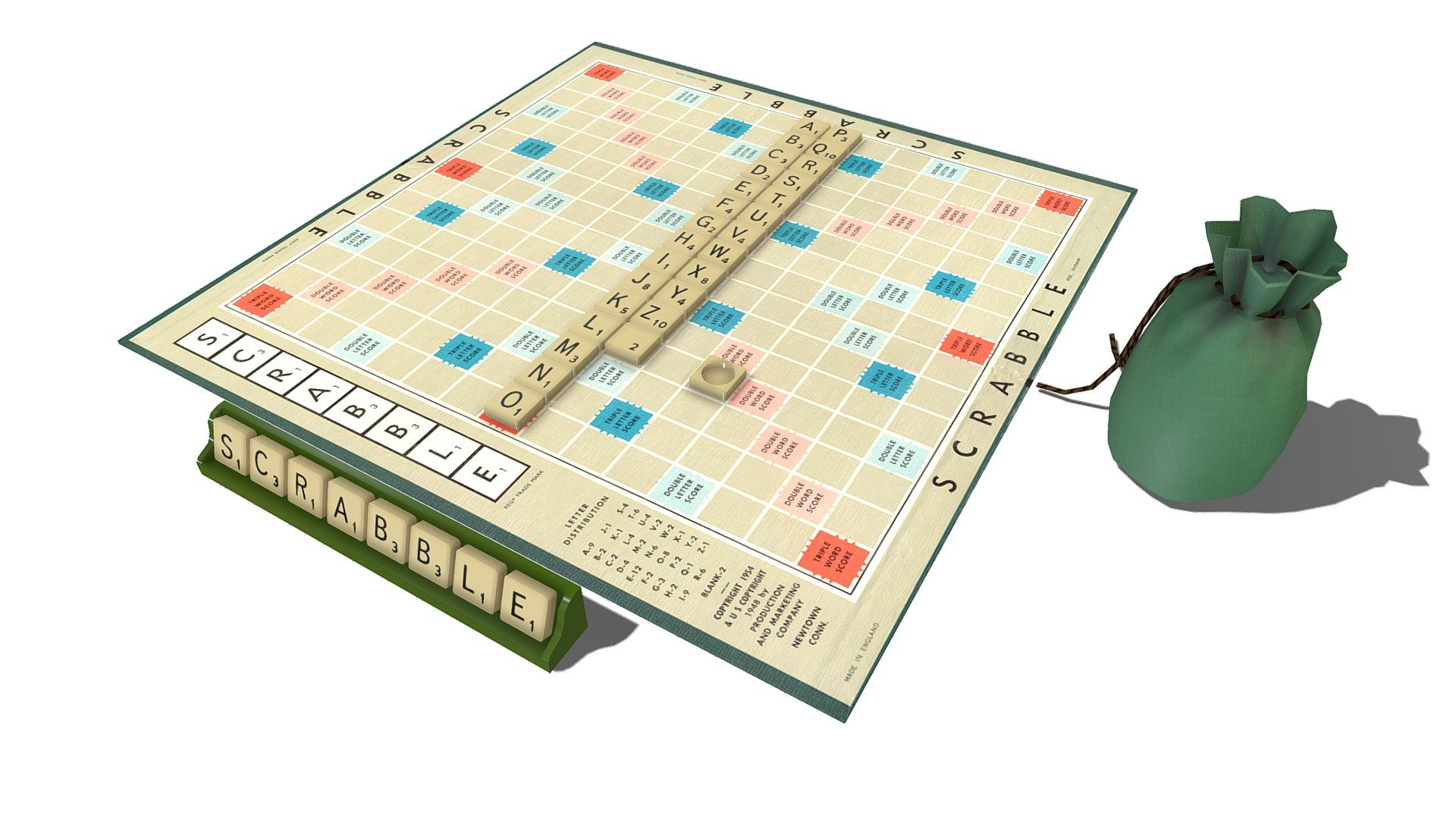 Scrabble Board Game - Buy Royalty Free 3D model by Studio Lab ...