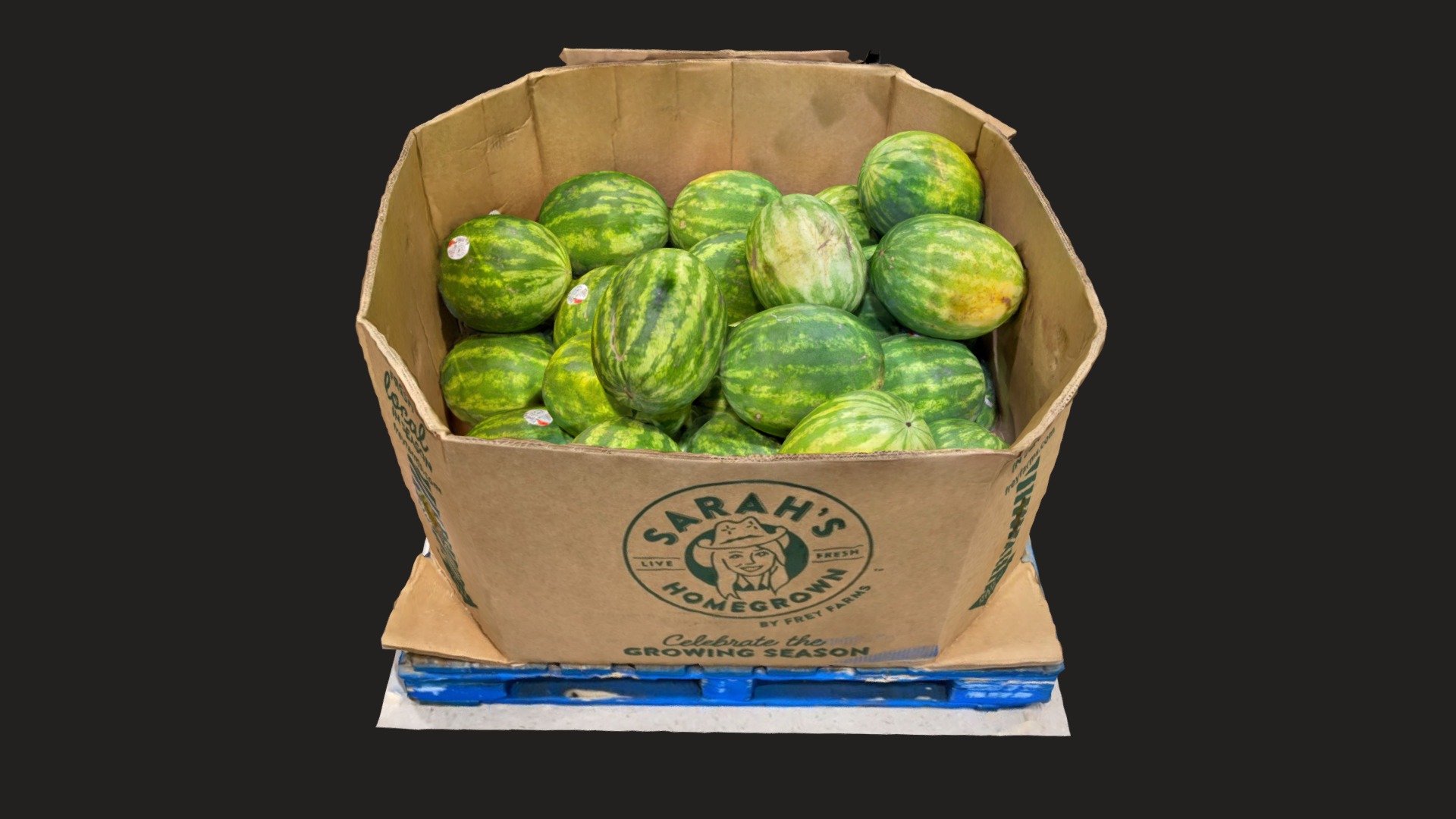 Day 266: Box of Melons - Download Free 3D model by uttamg911 [73942ed ...