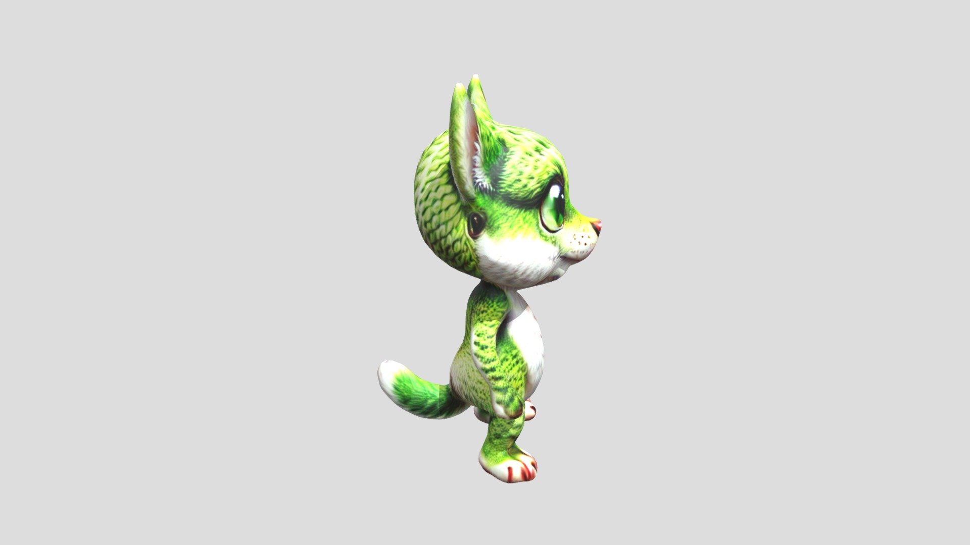 A_cute_green_animal L - Download Free 3D model by stefanorivera ...