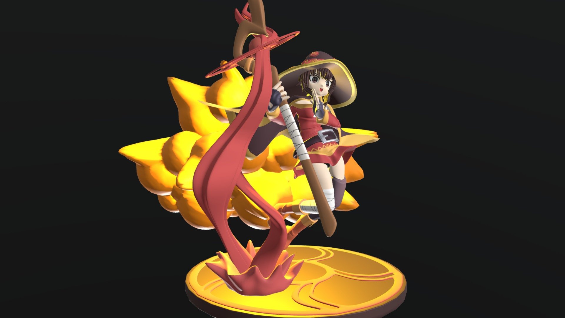 Megumin - Download Free 3D model by Blueky [739ad27] - Sketchfab