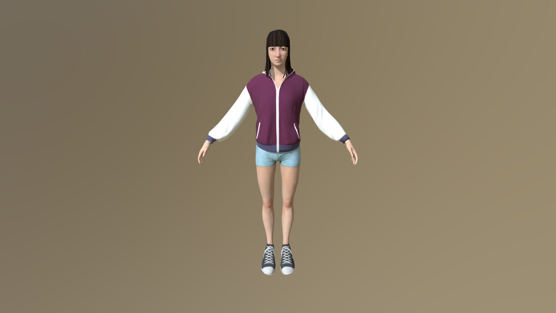 Girl - 3D model by notawhitebear [739c38d] - Sketchfab