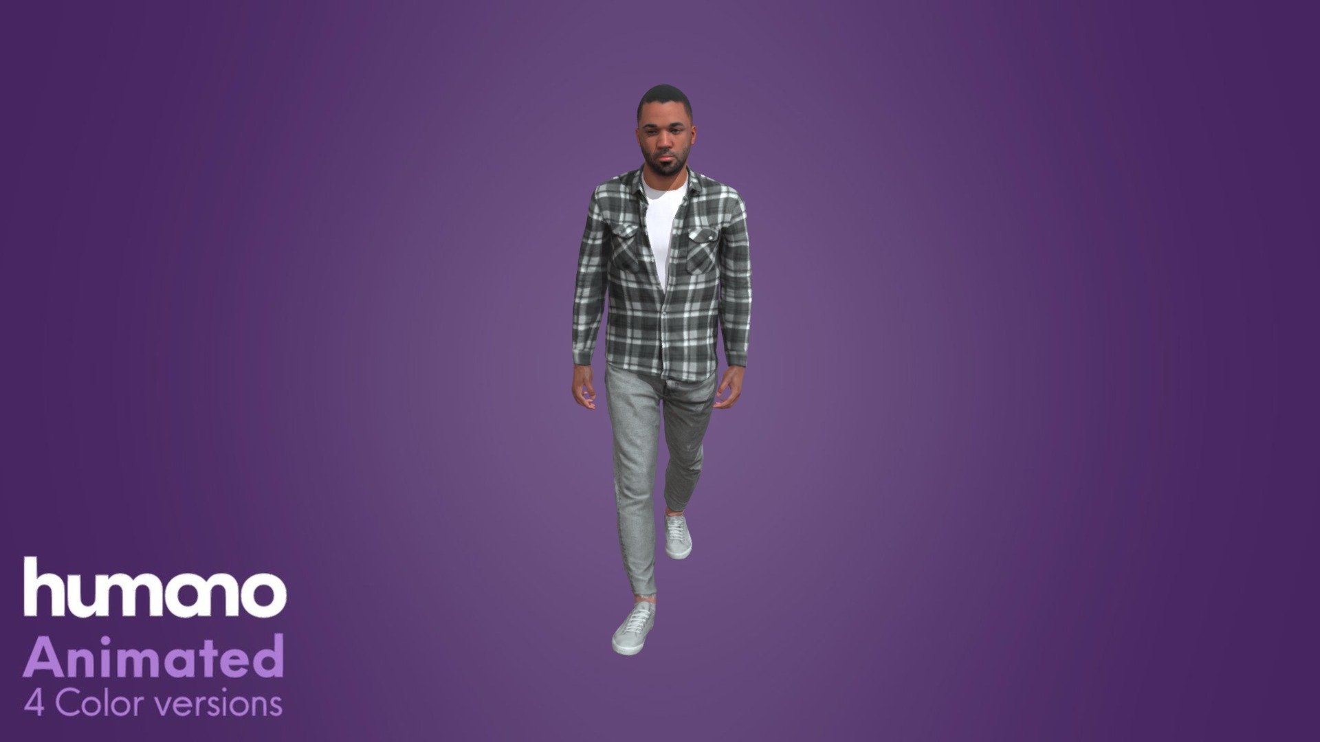 Animated Black Man Walking 6361-W2 - Buy Royalty Free 3D model by ...