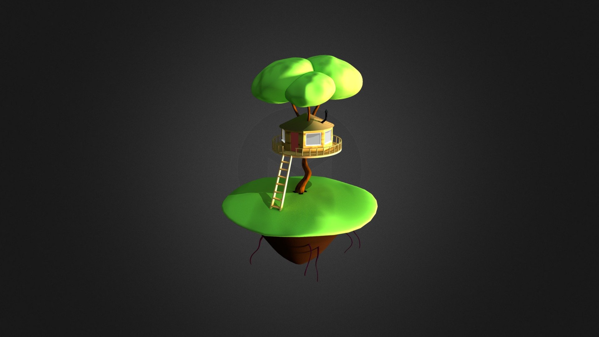 Tree cabin - 3D model by afedoruk [739fede] - Sketchfab