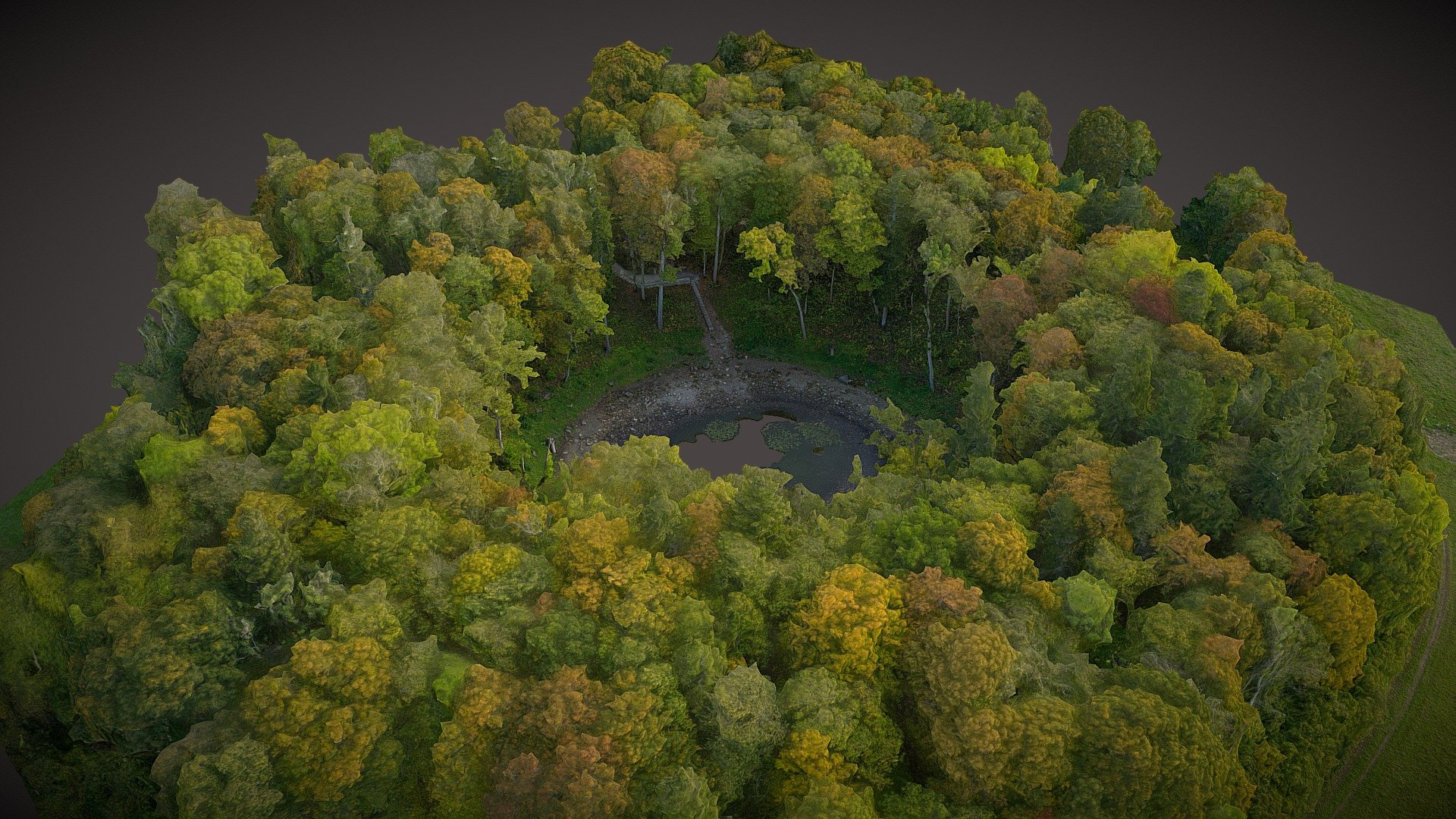 Kaali crater - Buy Royalty Free 3D model by Saulius.Zaura [73a3883 ...