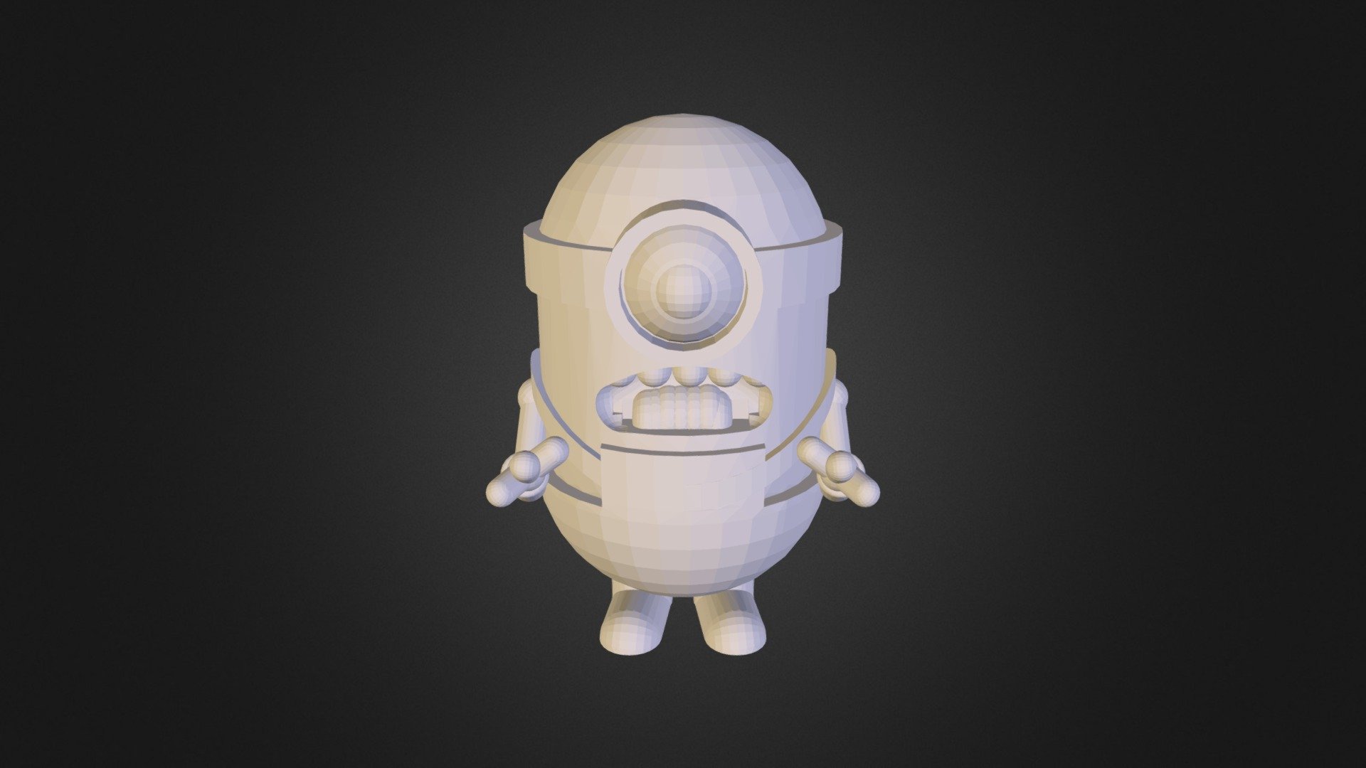 One eyed Minion from Despicable Me - 3D model by 3dindustries [73a6560 ...