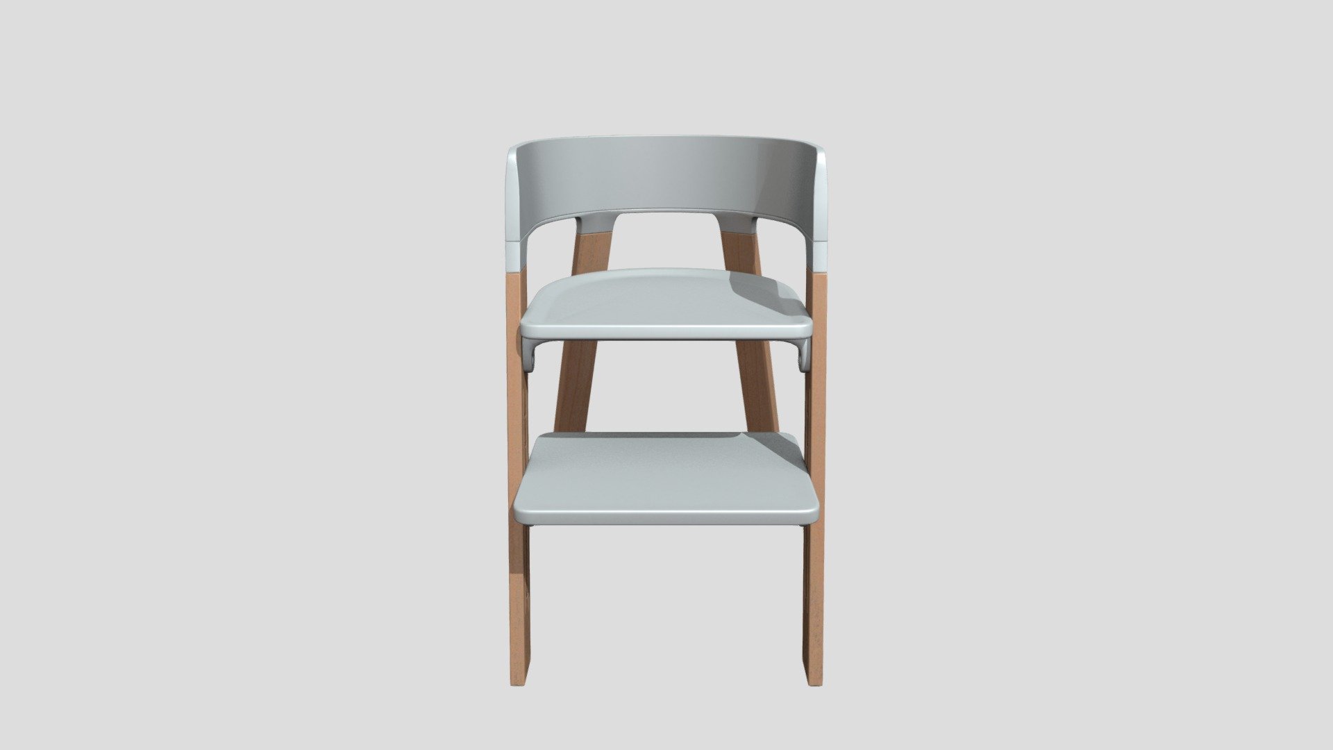 Stokke Steps Complete Chair White Seat - Buy Royalty Free 3D model by ...
