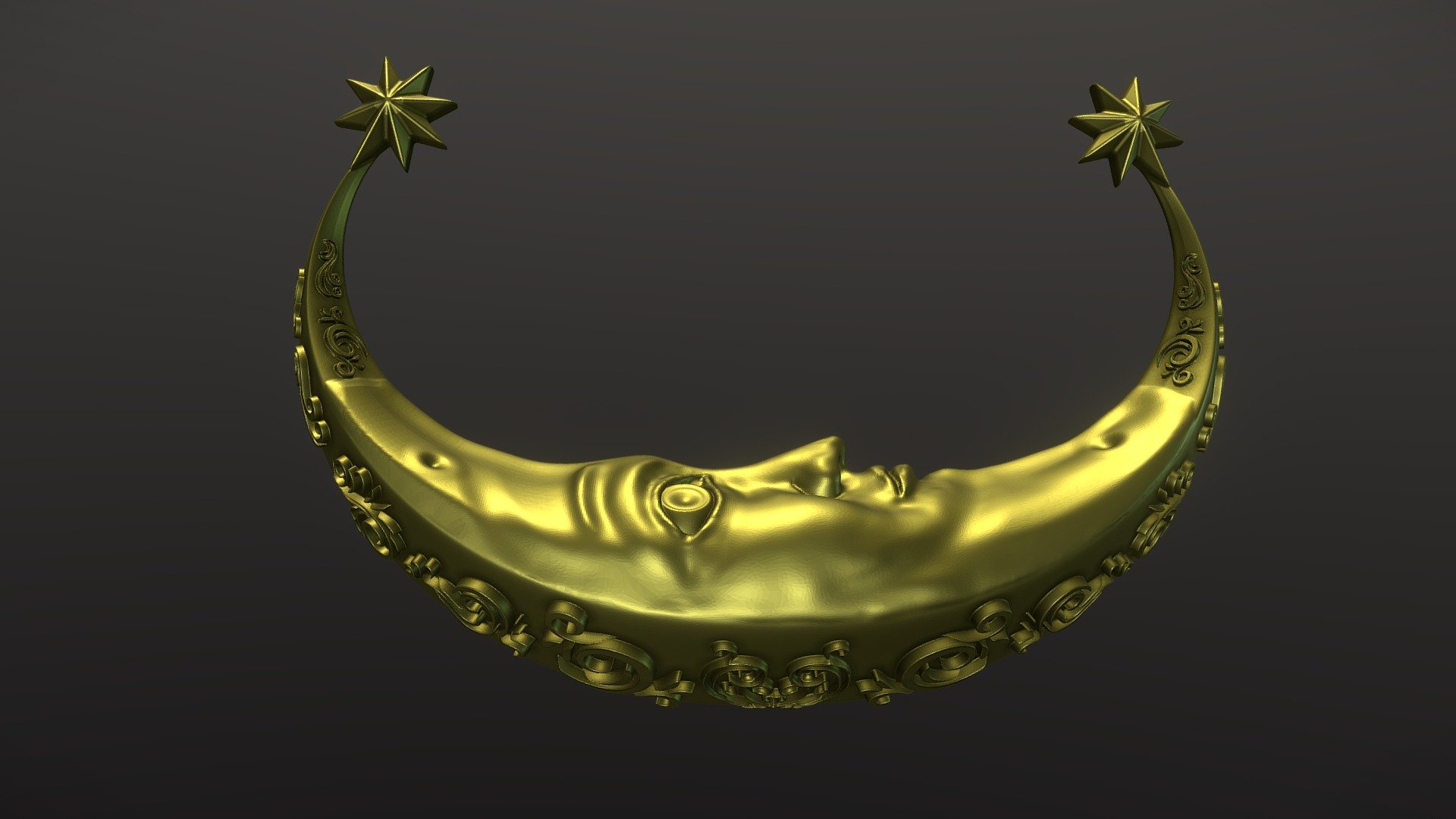 Moon Face - 3D model by Nestor3D (@anficyon) [73a8b18] - Sketchfab