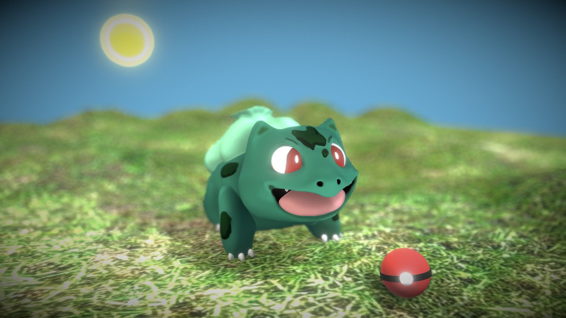 Bulbasaur scene - Download Free 3D model by Grogon [73a8d2d] - Sketchfab