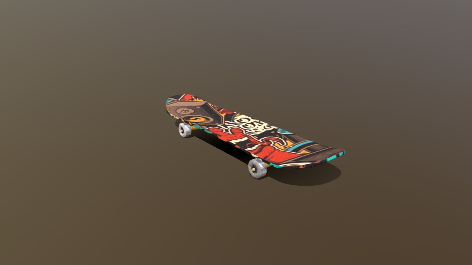 Graffiti Skateboard - 3D model by thinly [73ab1a3] - Sketchfab