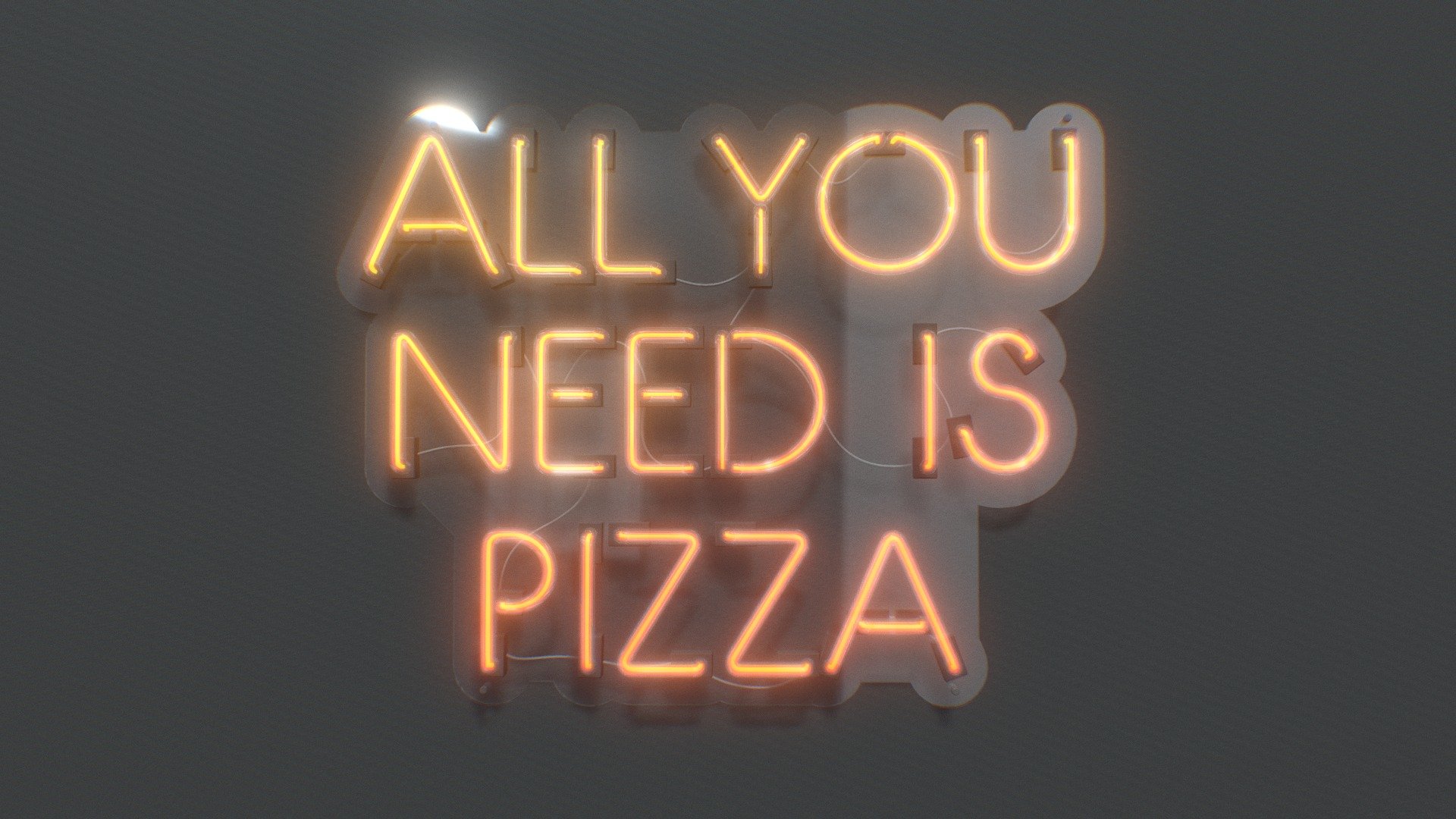 All You Need Is Pizza - Neon Sign - 3D model by NEONPLEX [73abe55 ...