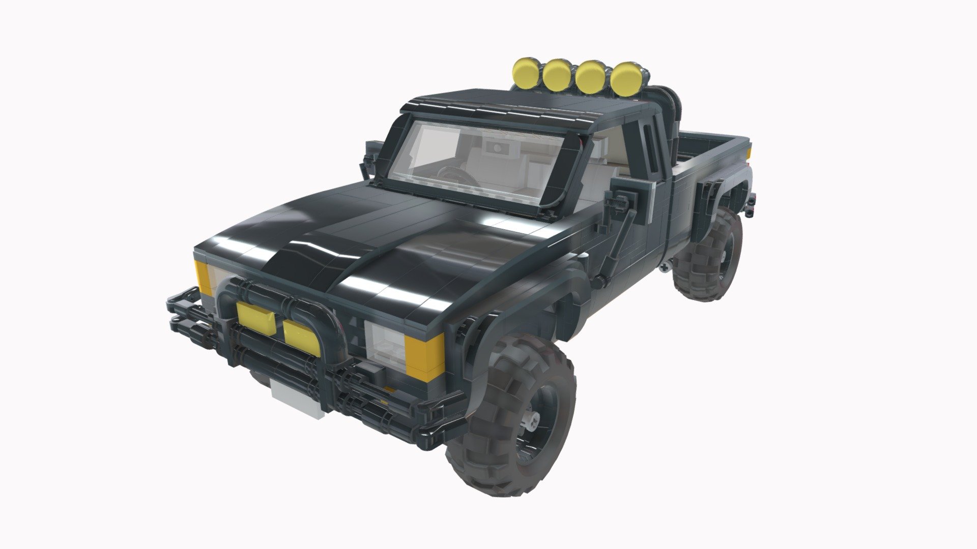 LEGO Pickup Truck ( Back to the Future ) MOC - Buy Royalty Free 3D ...