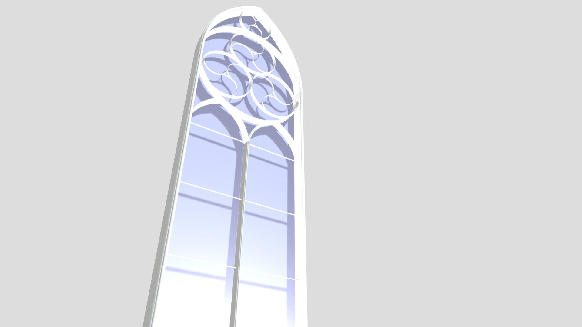 Gothic window with tracery - 3D model by guliwero [73ac607] - Sketchfab