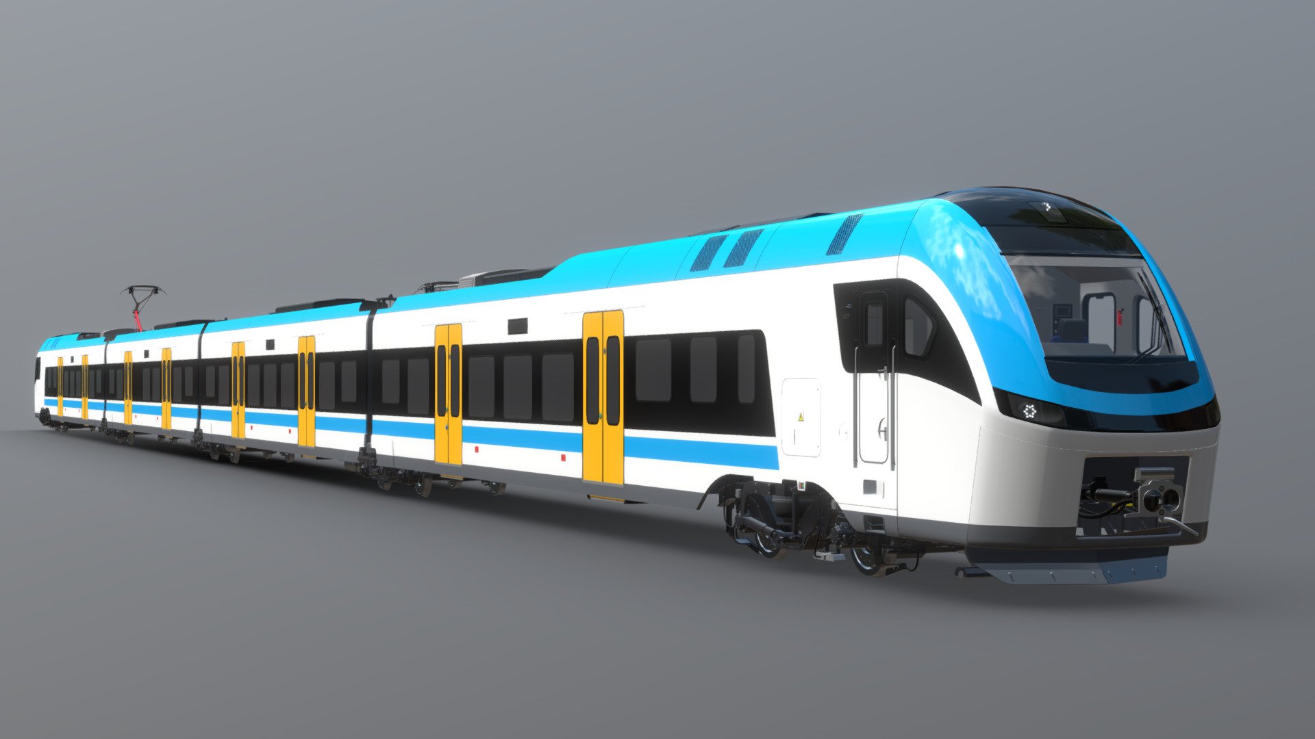 4-unit Regional EMU Train [Exterior] - 3D model by Voynaroveech ...