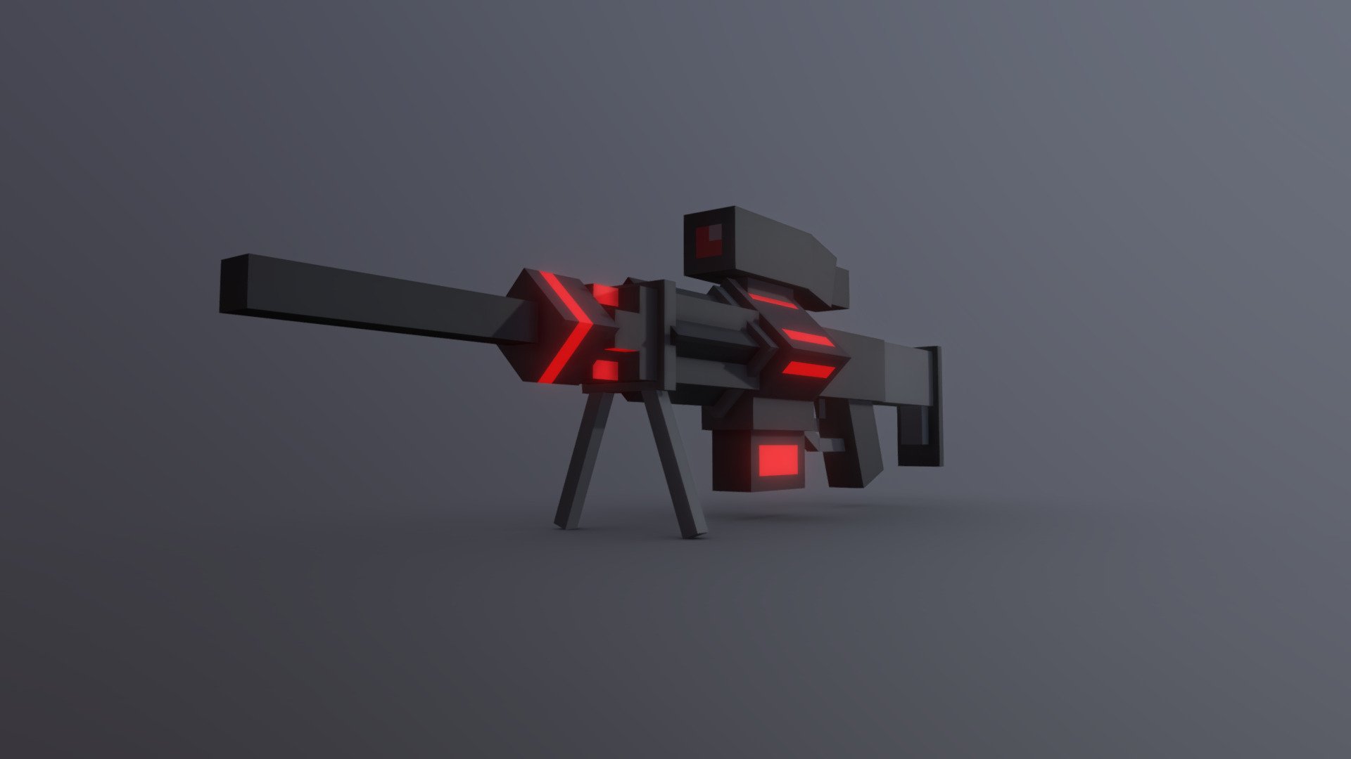 Futuristic Sniper CraftStudio model - 3D model by Powerbyte7 [73aebff ...