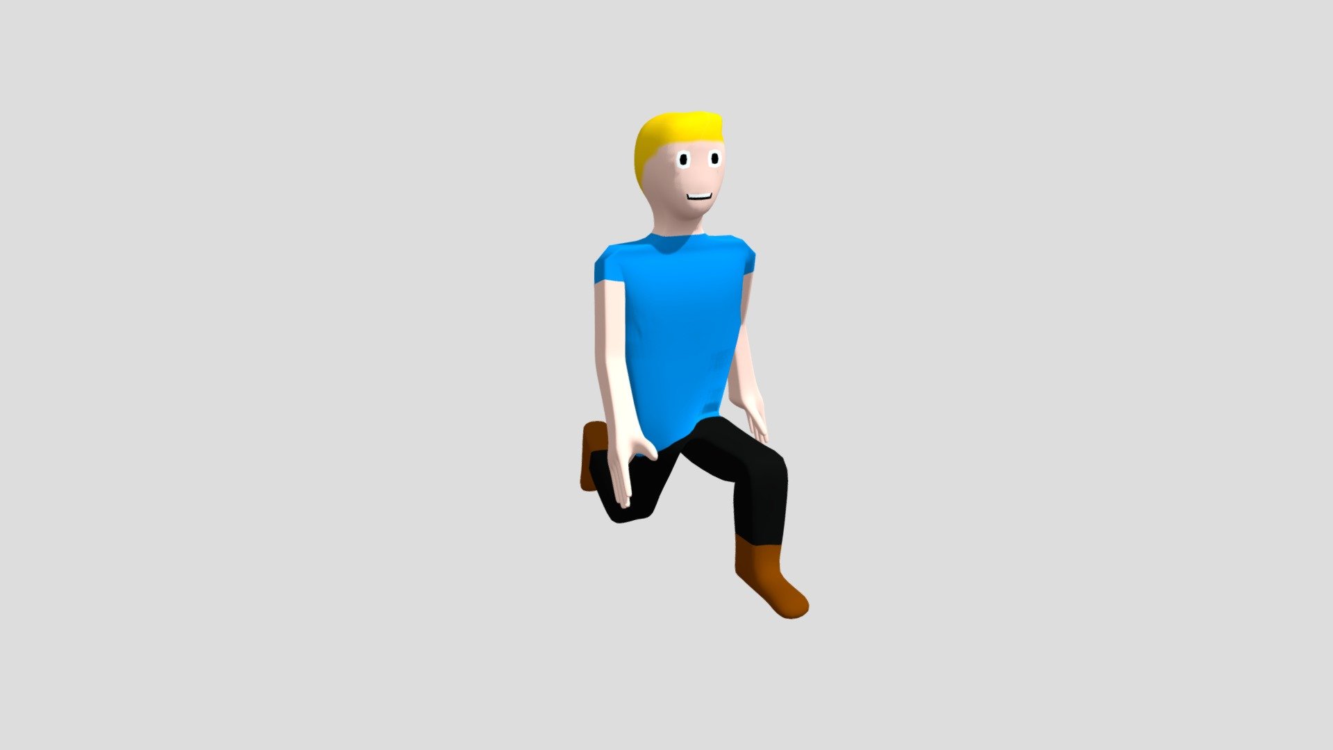 Astro Character - Idle Crouched Animation - Download Free 3D model by ...