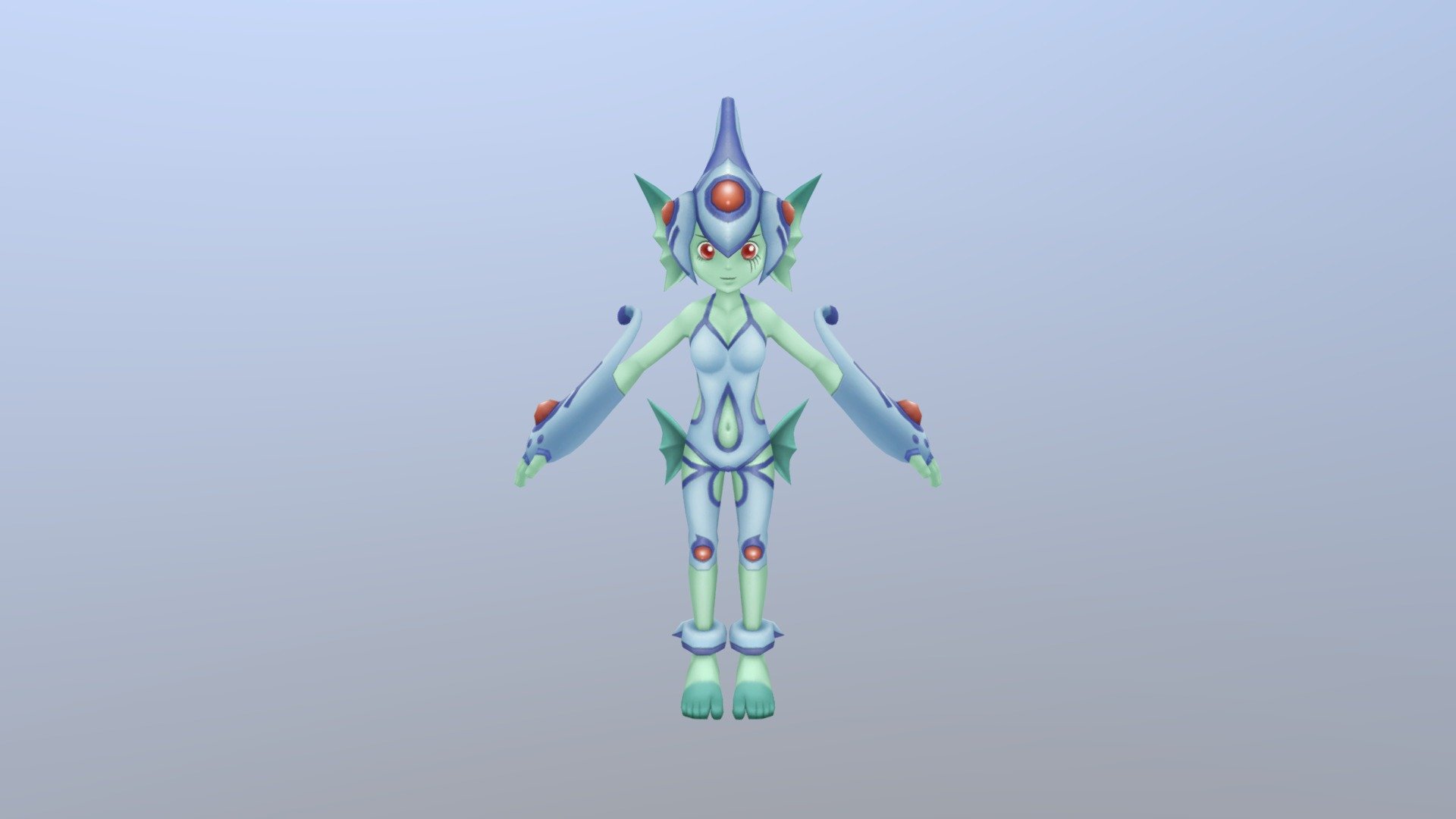PC Computer - Digimon Masters - Ranamon - 3D model by IM (@Ismael ...