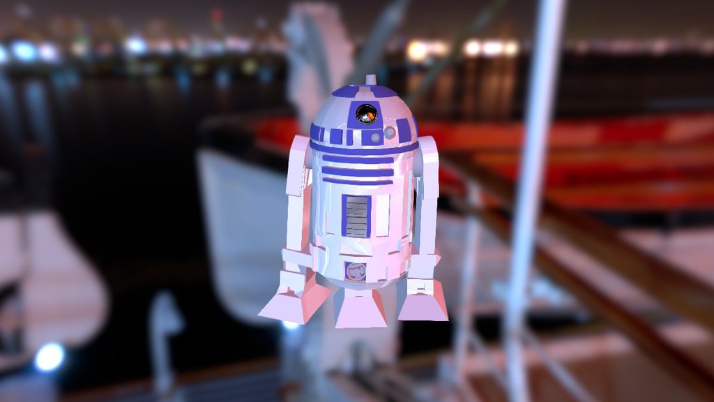 Astromech r2 - 3D model by lizrlee [73b0525] - Sketchfab