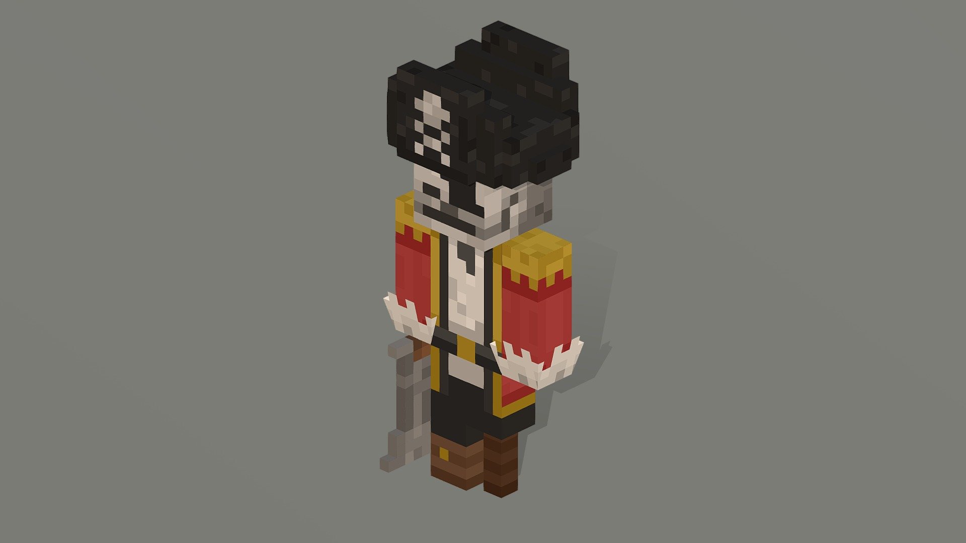 Part 1 - Skeleton Pirate - 3D model by Chi Wong (@ckuwon) [73b1e3a ...