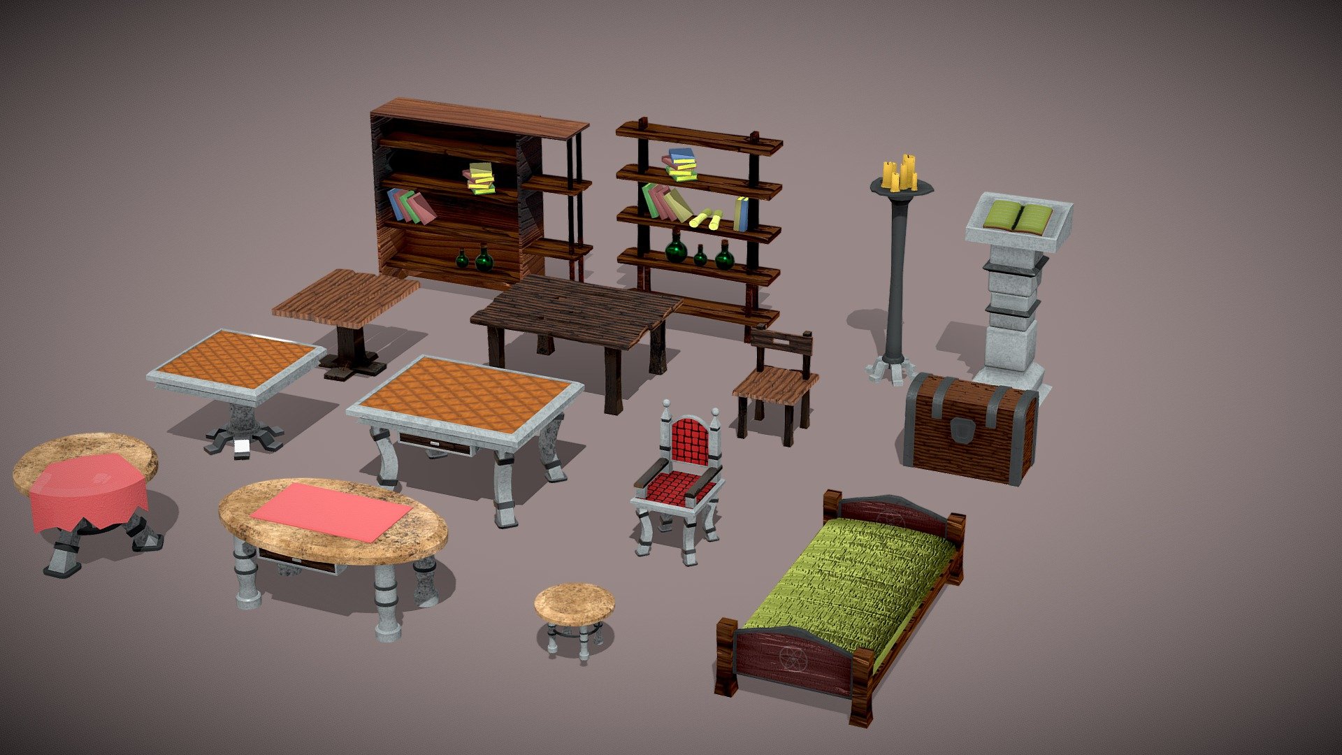 Castle Props - 3D model by d_Bonzo [73b21e8] - Sketchfab