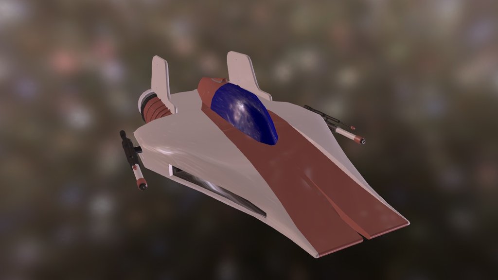 Star Wars A-wing - 3D model by Silver Magpie (@SilverMagpie) [73b2593 ...