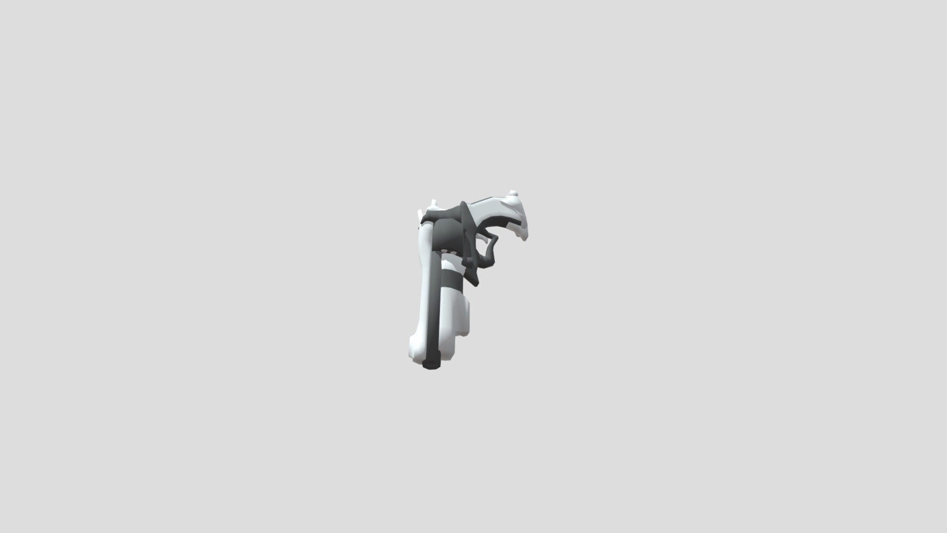 Low Poly Revolver 3D Model - 3D model by codedecorator [73b35b8 ...
