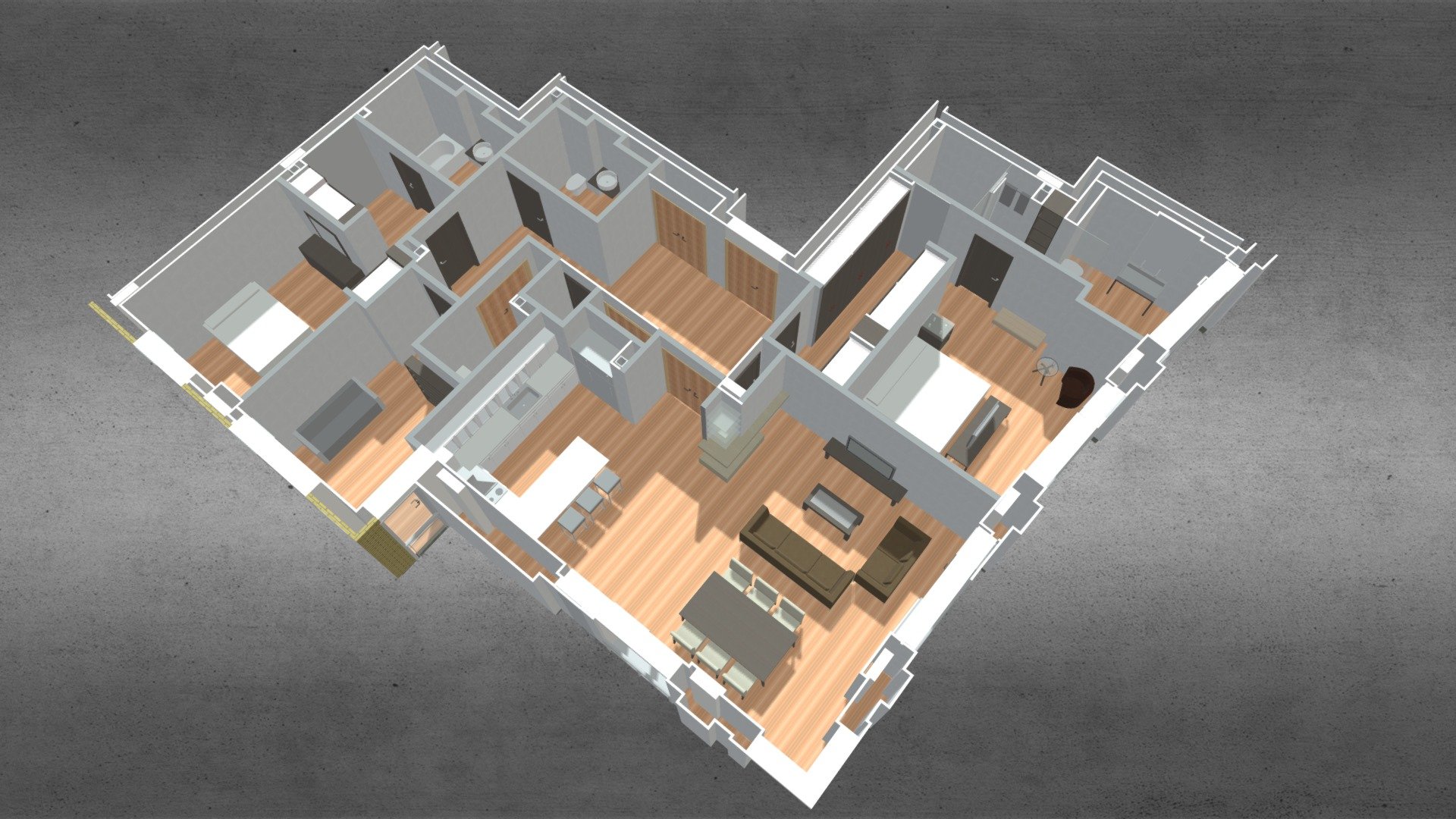 St Edward: 190 Strand - Apartment Layout - Download Free 3D model by ...