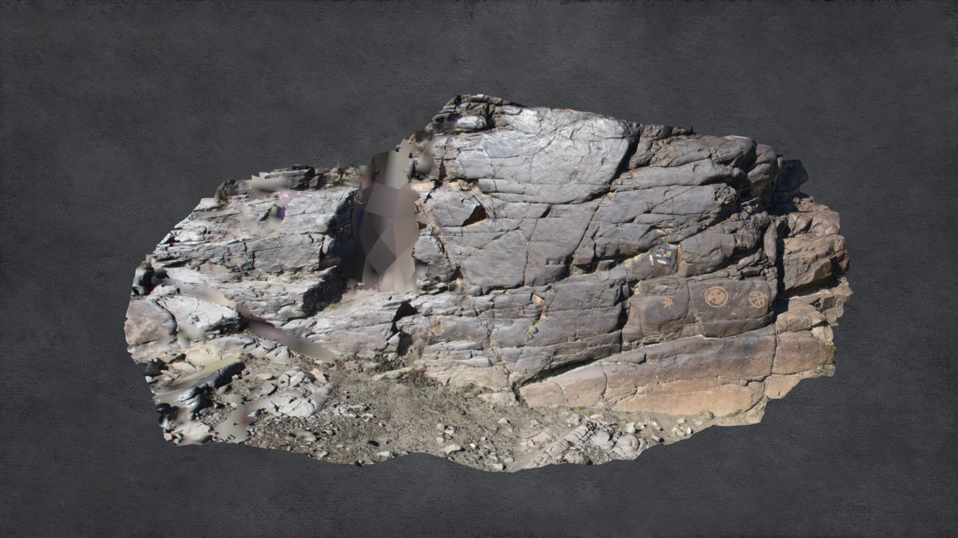 Rock Carving at Hodar Gah (Rock 31-01) - 3D model by cvlablums [73b3e15 ...