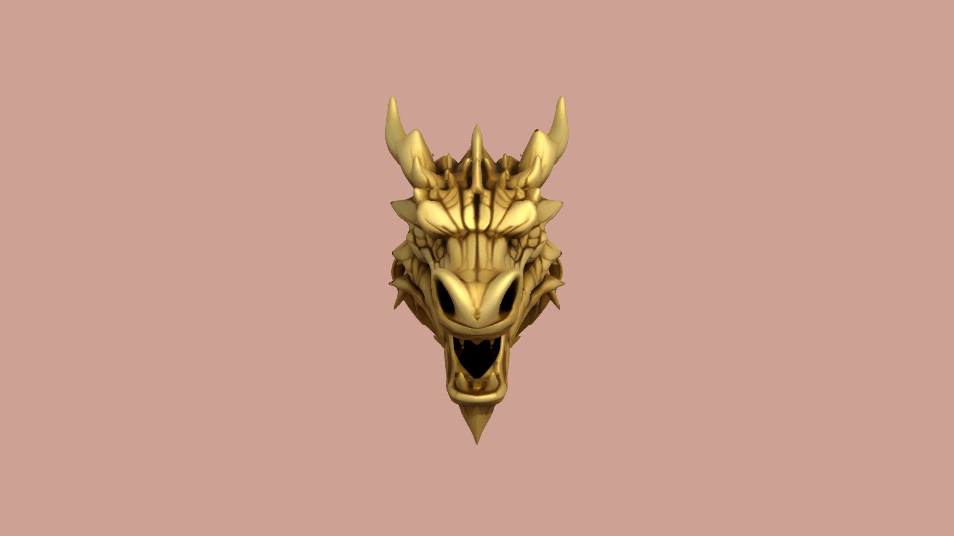 wooden dragon head(AI generated) - Download Free 3D model by drs ...