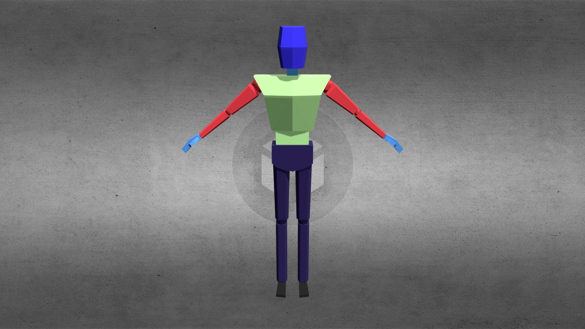 LowPoly Humanoid Rig - Download Free 3D model by Mr. RiceKing ...