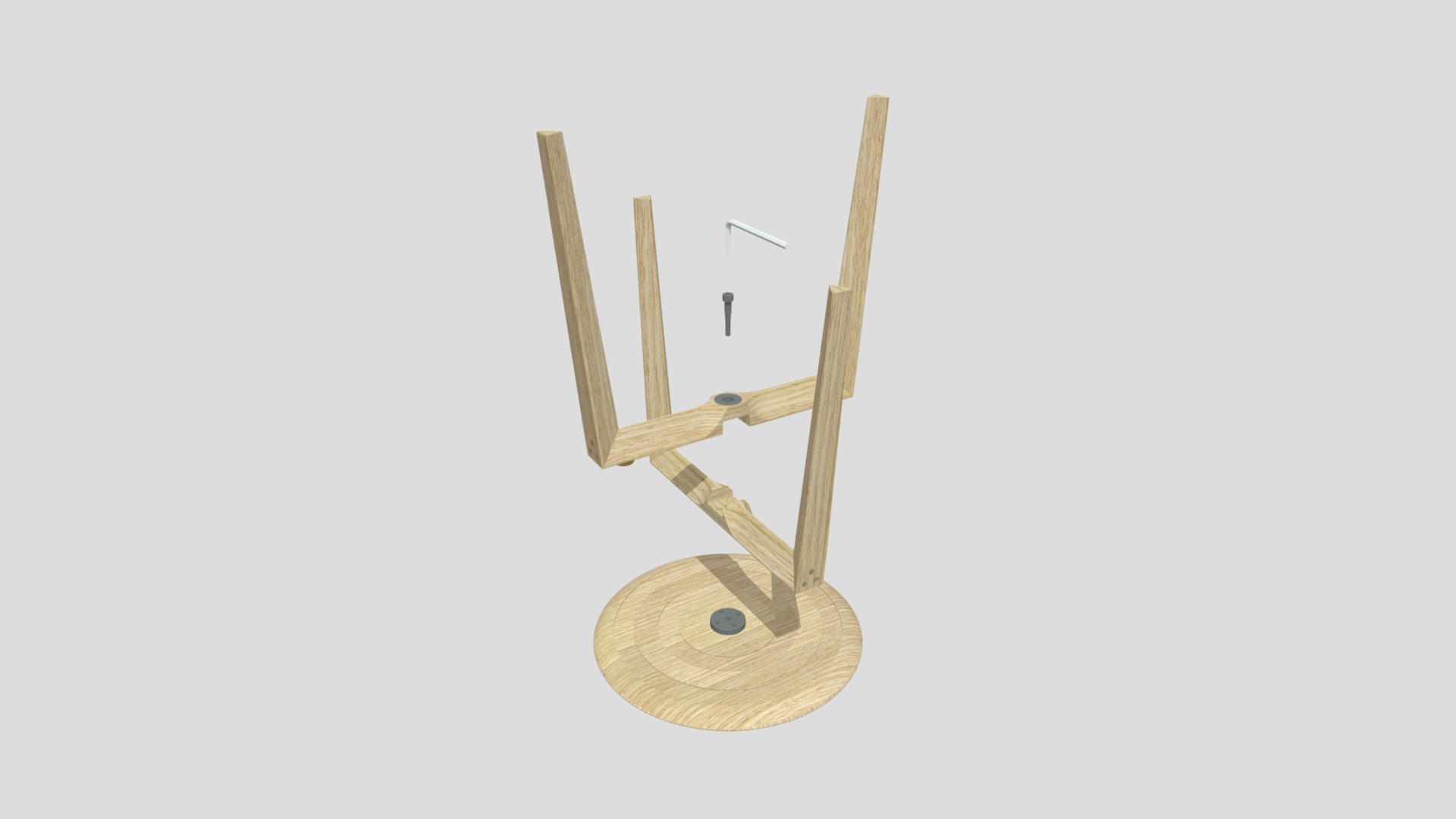 kumu stool animation - 3D model by waza - ari (@waza-ari) [73b9f50 ...