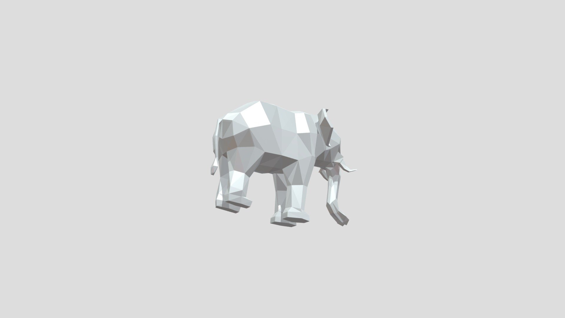 LOW POLY ELEPHANT - 3D model by zesaroki [73ba8a6] - Sketchfab