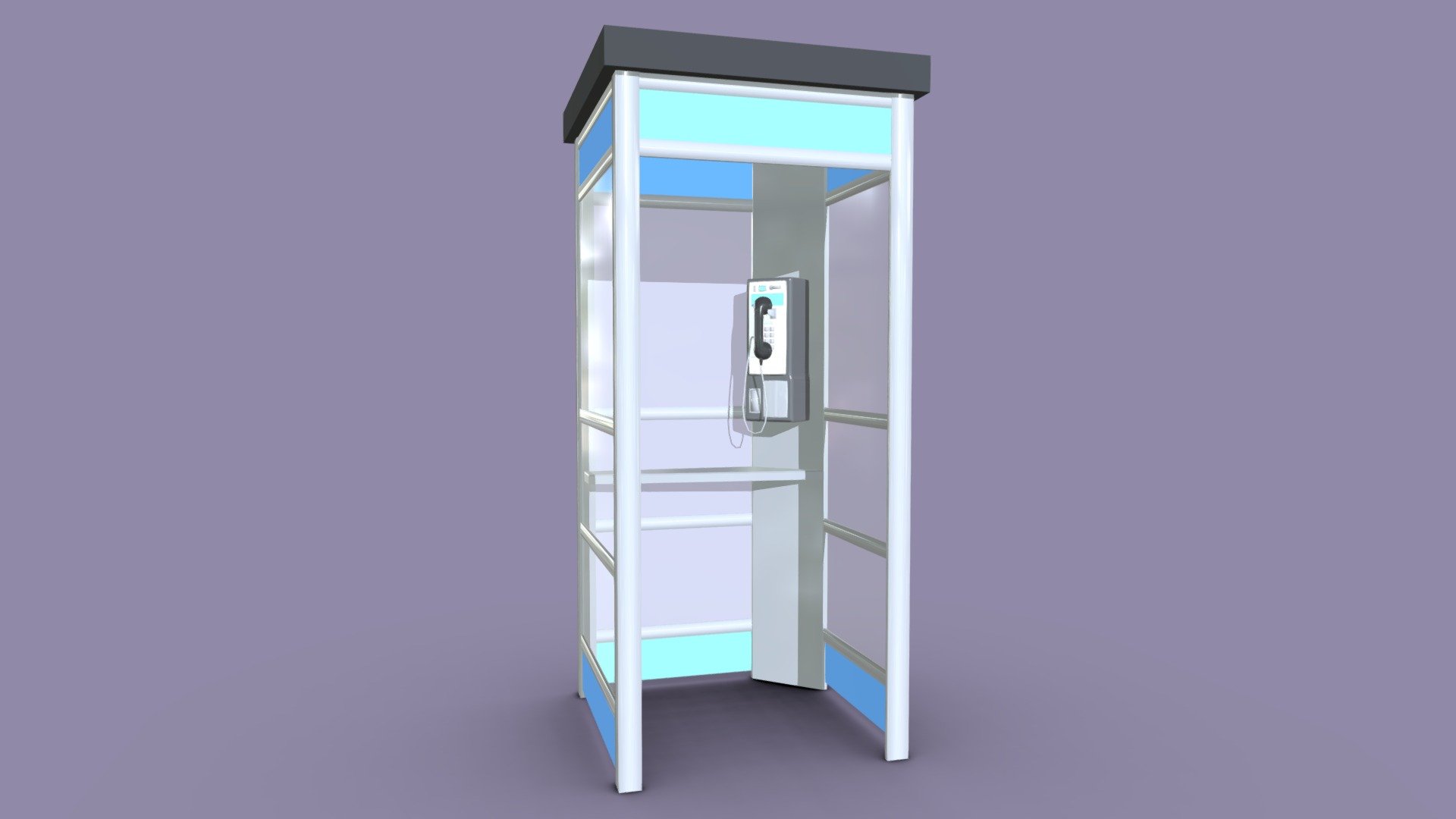 Phone Booth - 3D model by Dayvable [73bd3bb] - Sketchfab