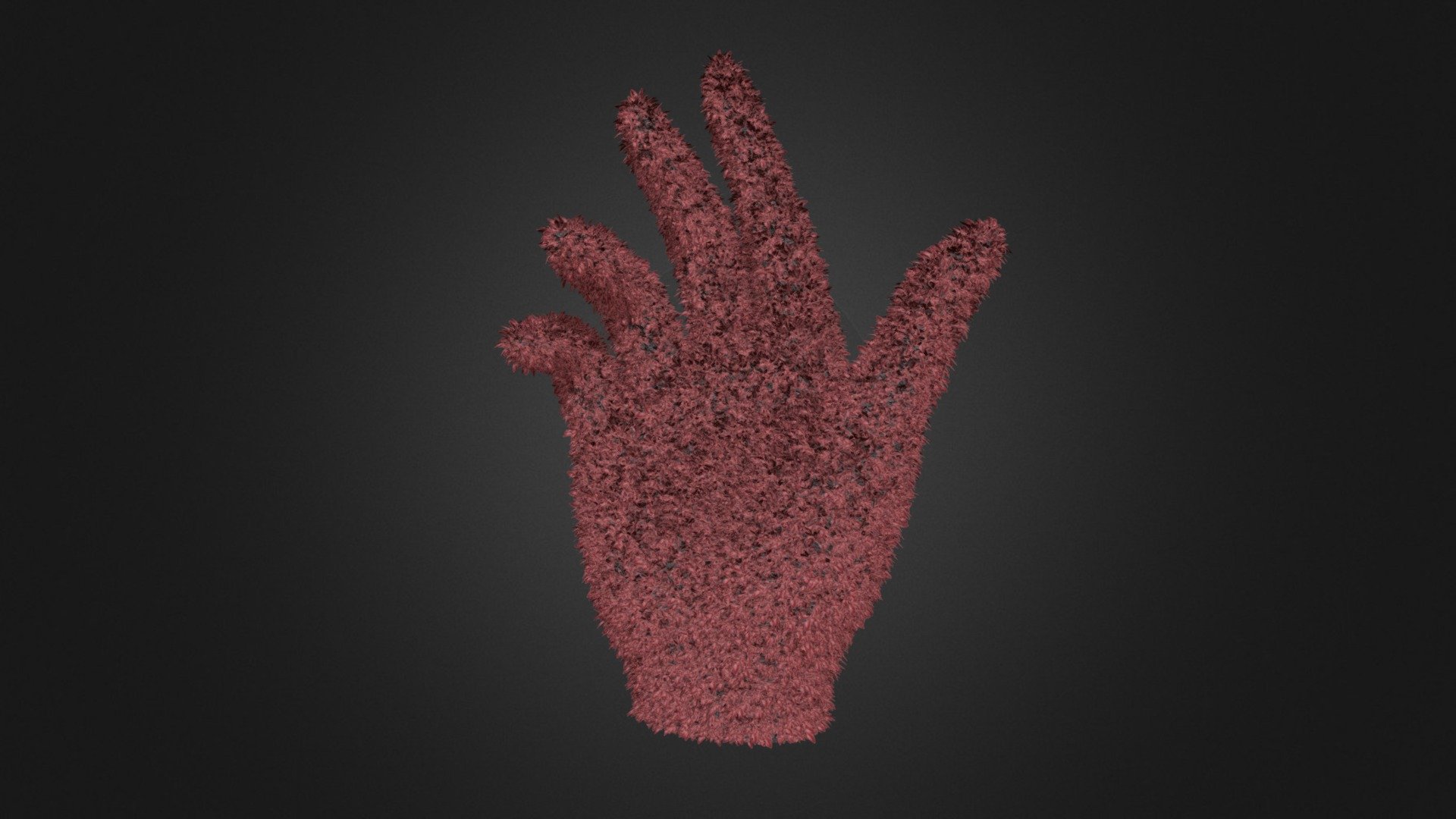 Hand Shaped Red Hedge 3D Model - Buy Royalty Free 3D model by cgaxis ...