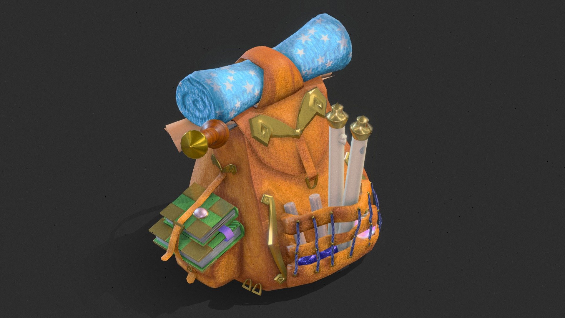 Fantasy Satchel - 3D model by Dai-zha (@CaptainSnide) [73bf00f] - Sketchfab
