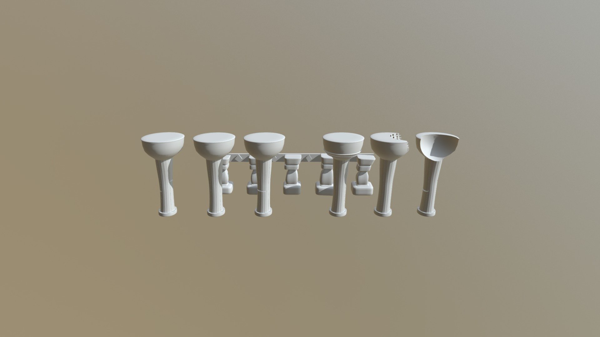'Devious Intent' - Pillars Set - 3D model by Alejandro Luis Ruata ...