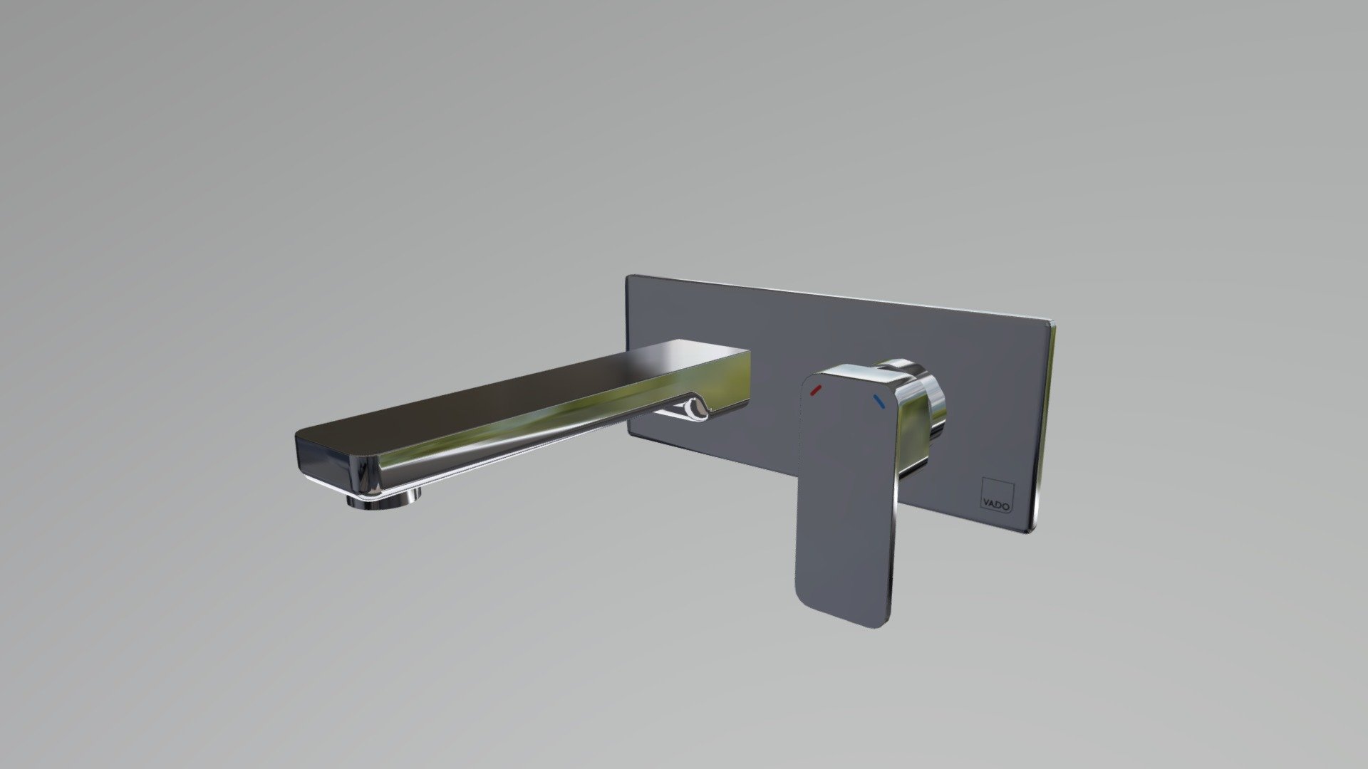 Phase Wall Mounted Basin Mixer - 3D model by VADO [73c3c23] - Sketchfab