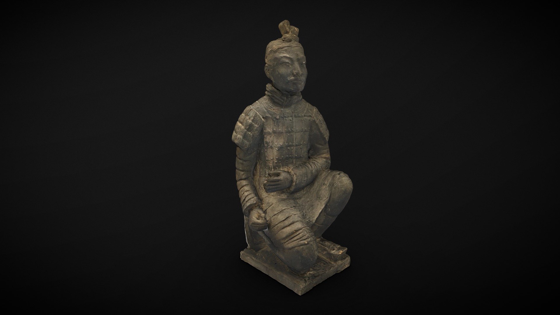 Chinese Kneeling Archer Qin Dynasty Raw Scan - Download Free 3D model ...
