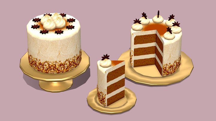 Cakes 3D models - Sketchfab