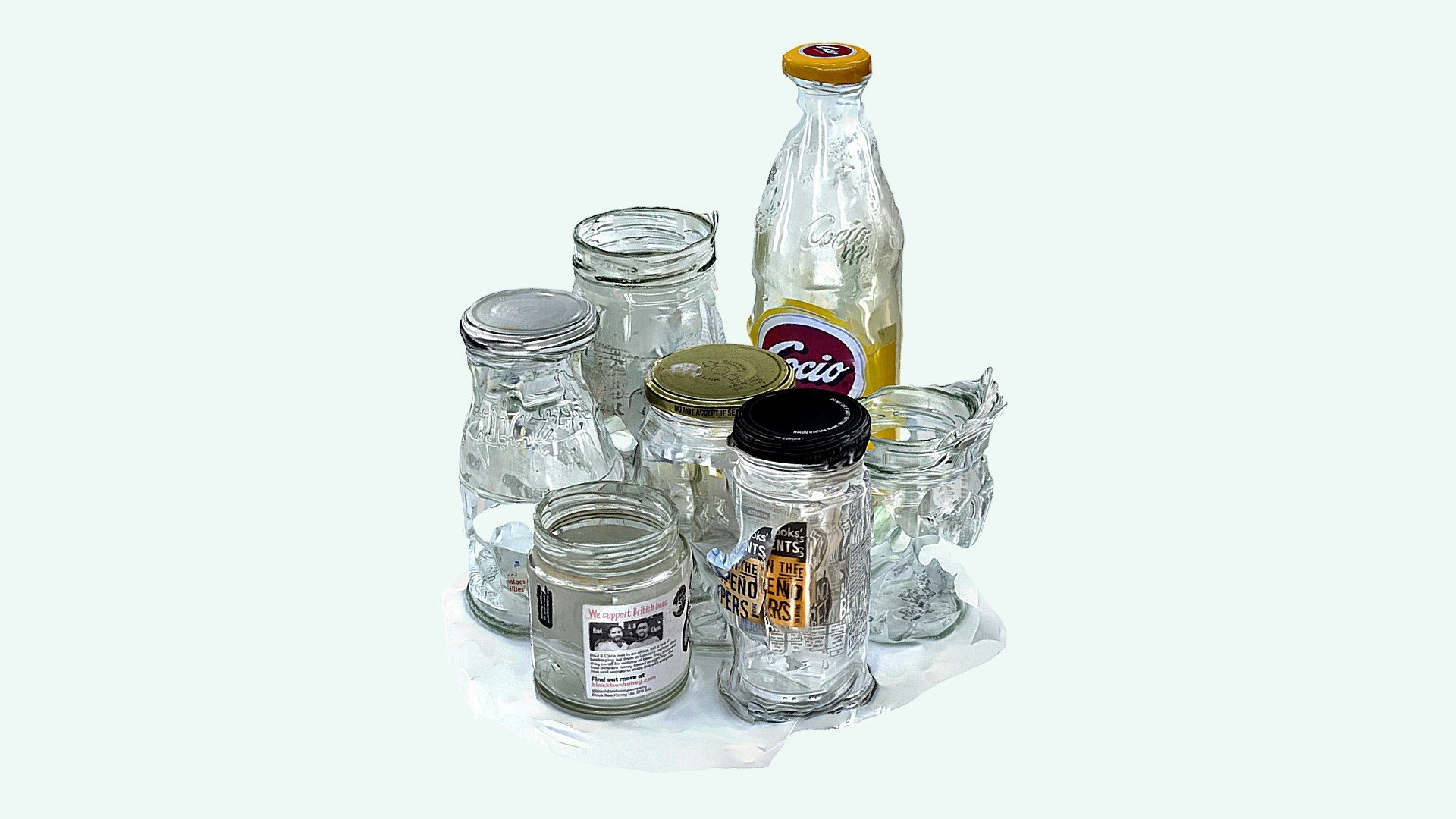 Photogrammetry of jars and a bottle - 3D model by Florian Stephens ...