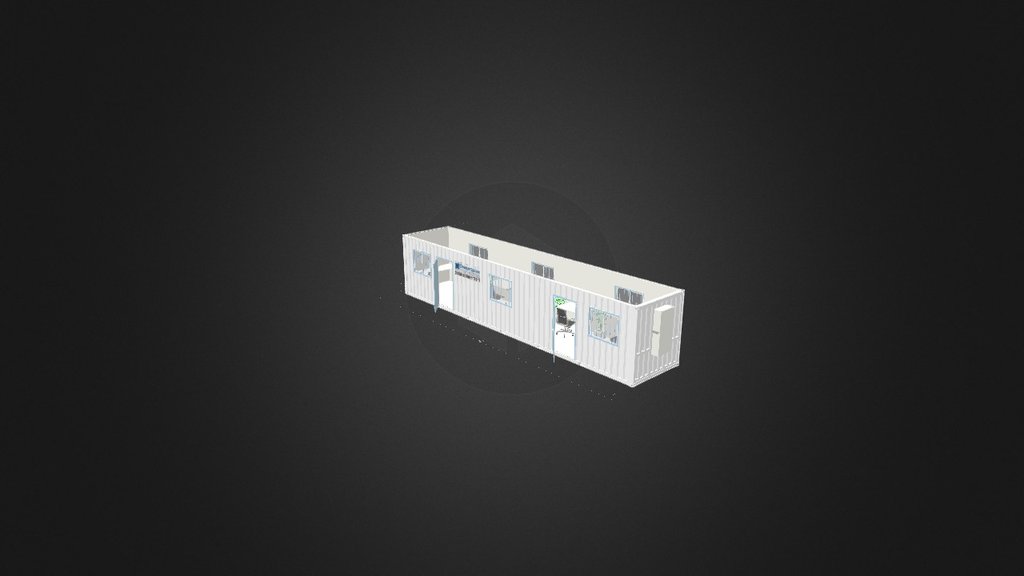 8ft x 40ft Steel Container Office - 3D model by Design Space Modular ...