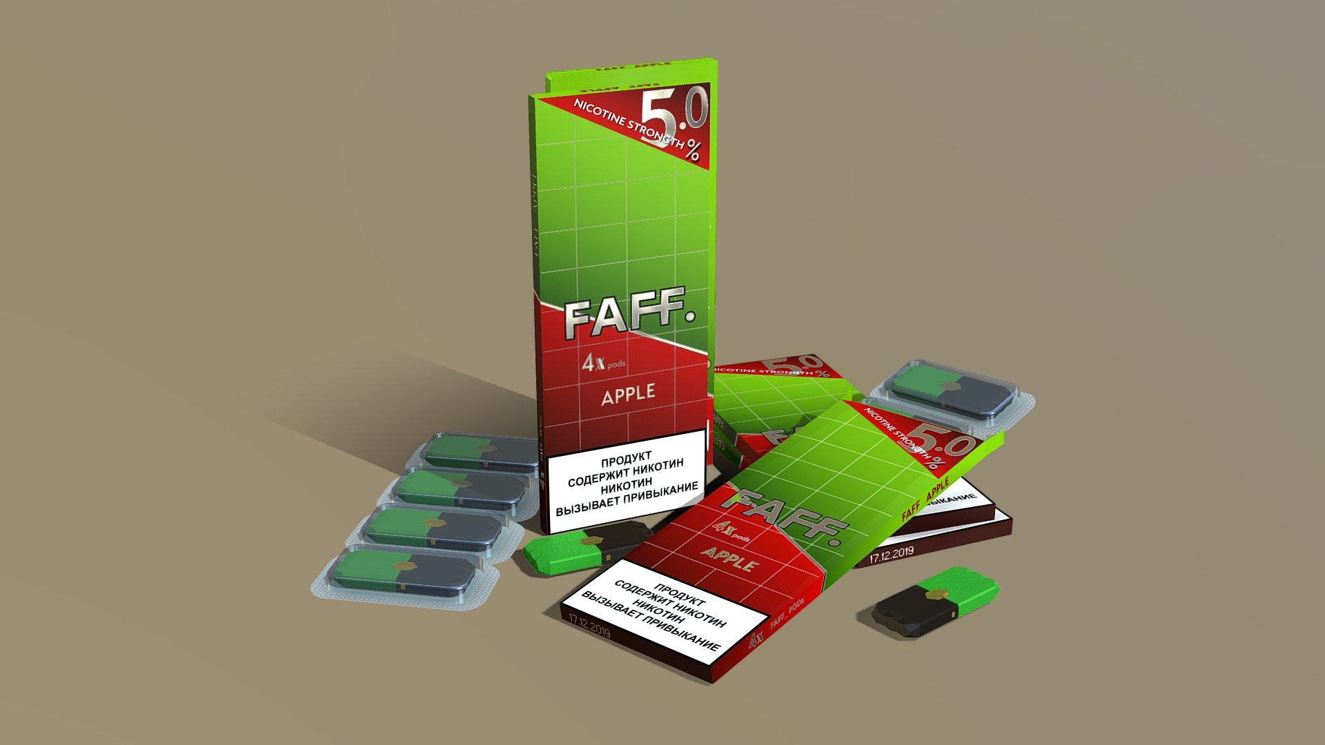 PODS FAFF DUBBLE APPLE - 3D model by SNUS.TCHK [73c65de] - Sketchfab