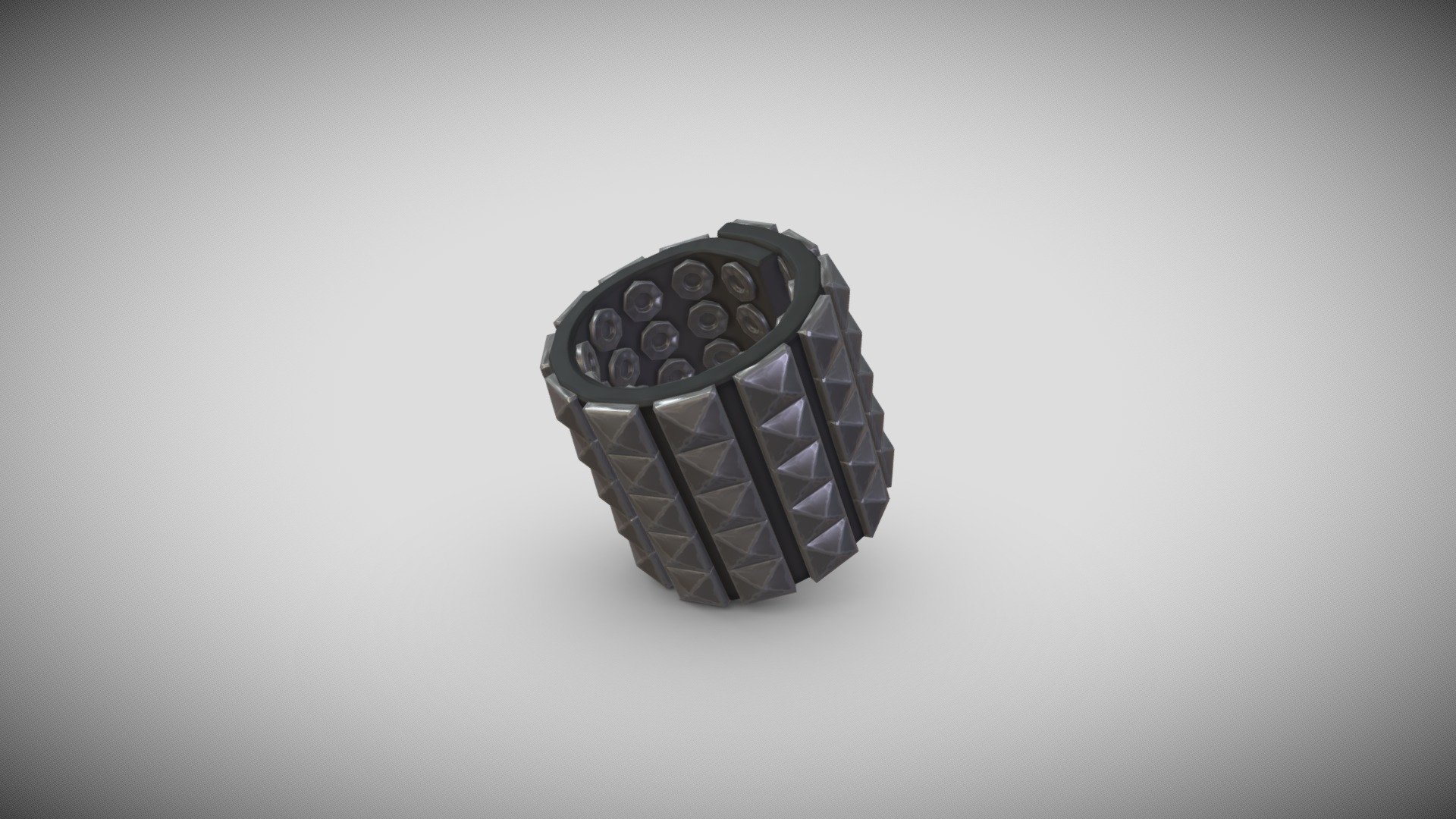 Punk Bracelet Wide Version 1 - Buy Royalty Free 3D model by enyagerber [73c676c] - Sketchfab Store
