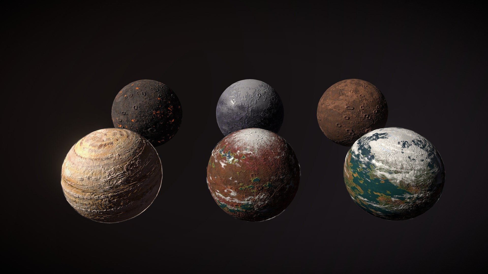 Various Planets - Download Free 3D model by Feivelyn [73c6c24] - Sketchfab
