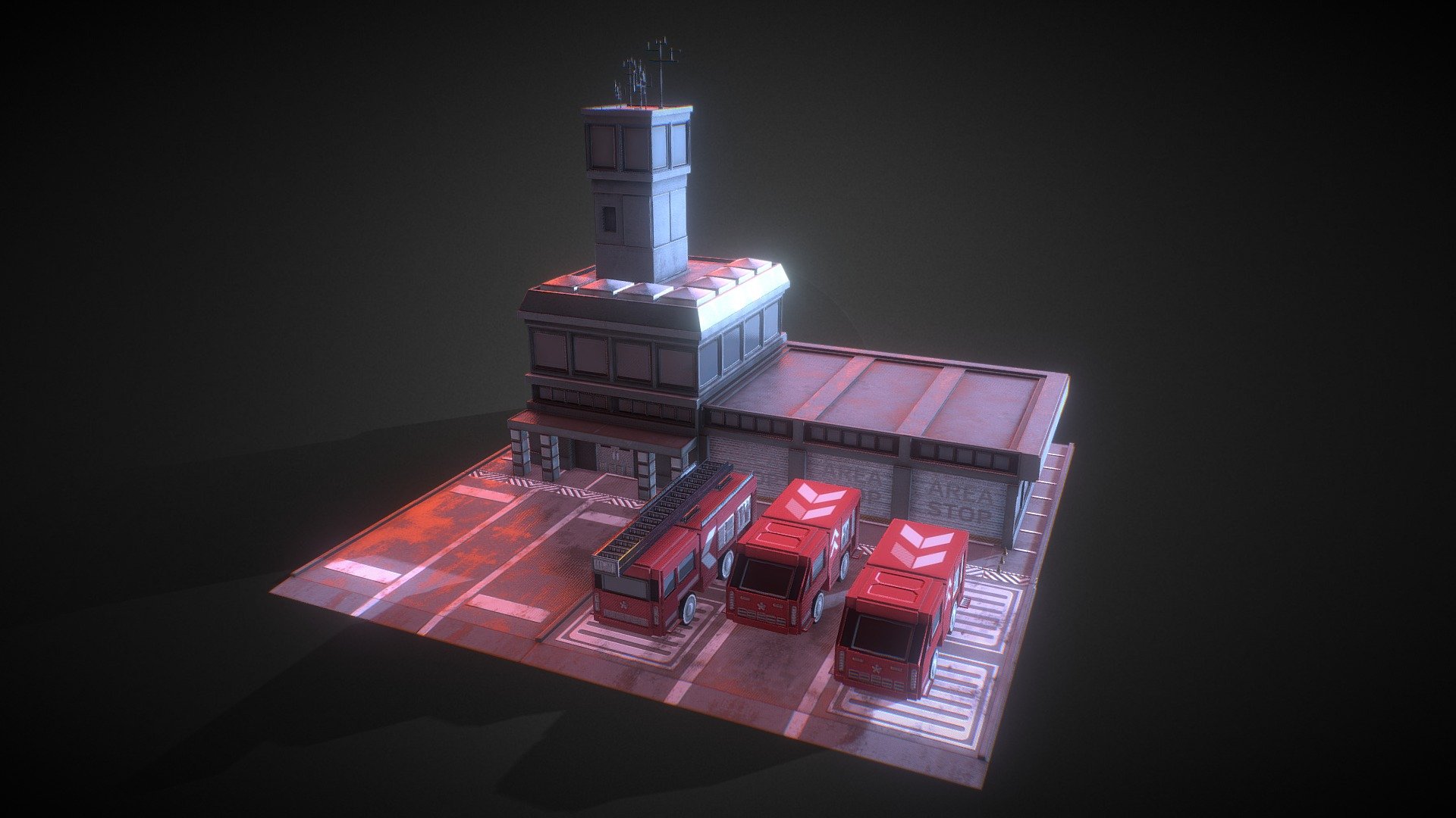Low Poly Building 5 - Download Free 3D model by _voxel_ [73ccdf5 ...