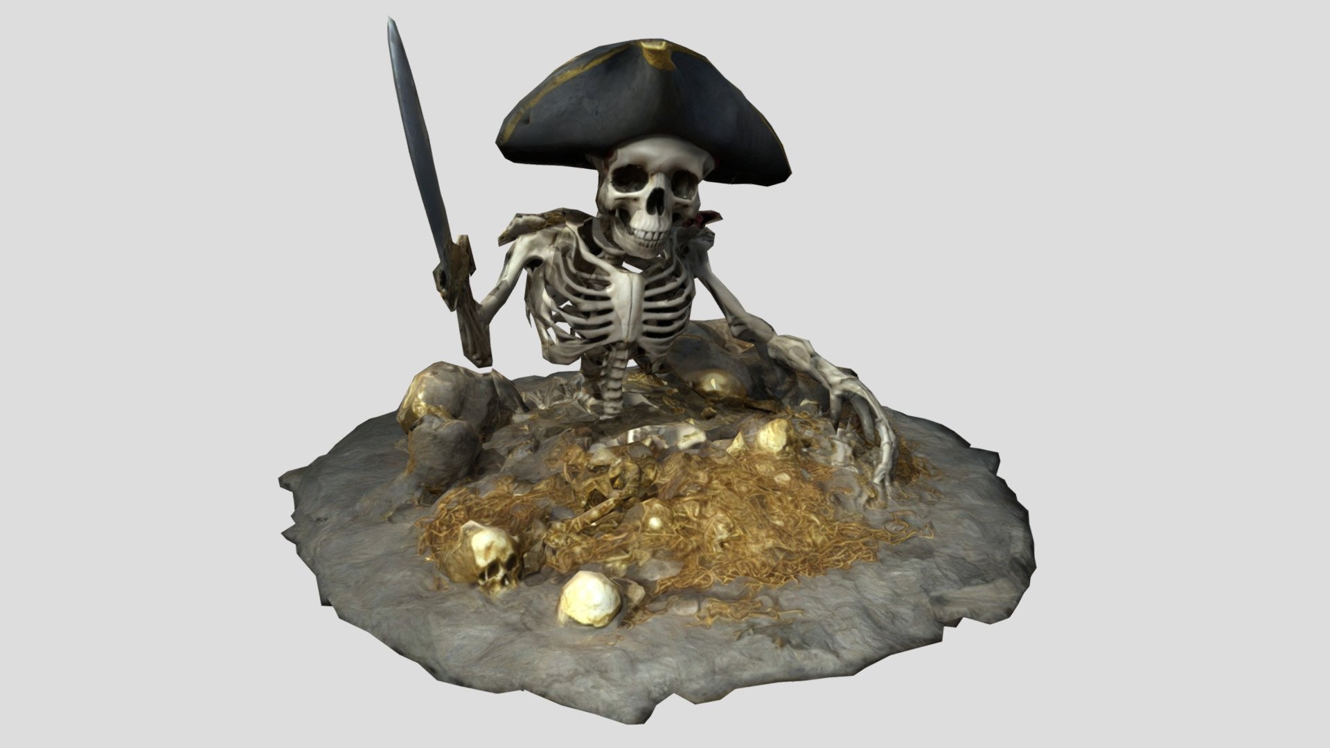 Pirate Treasure - Download Free 3D model by Brian Trepanier (@CMBC ...