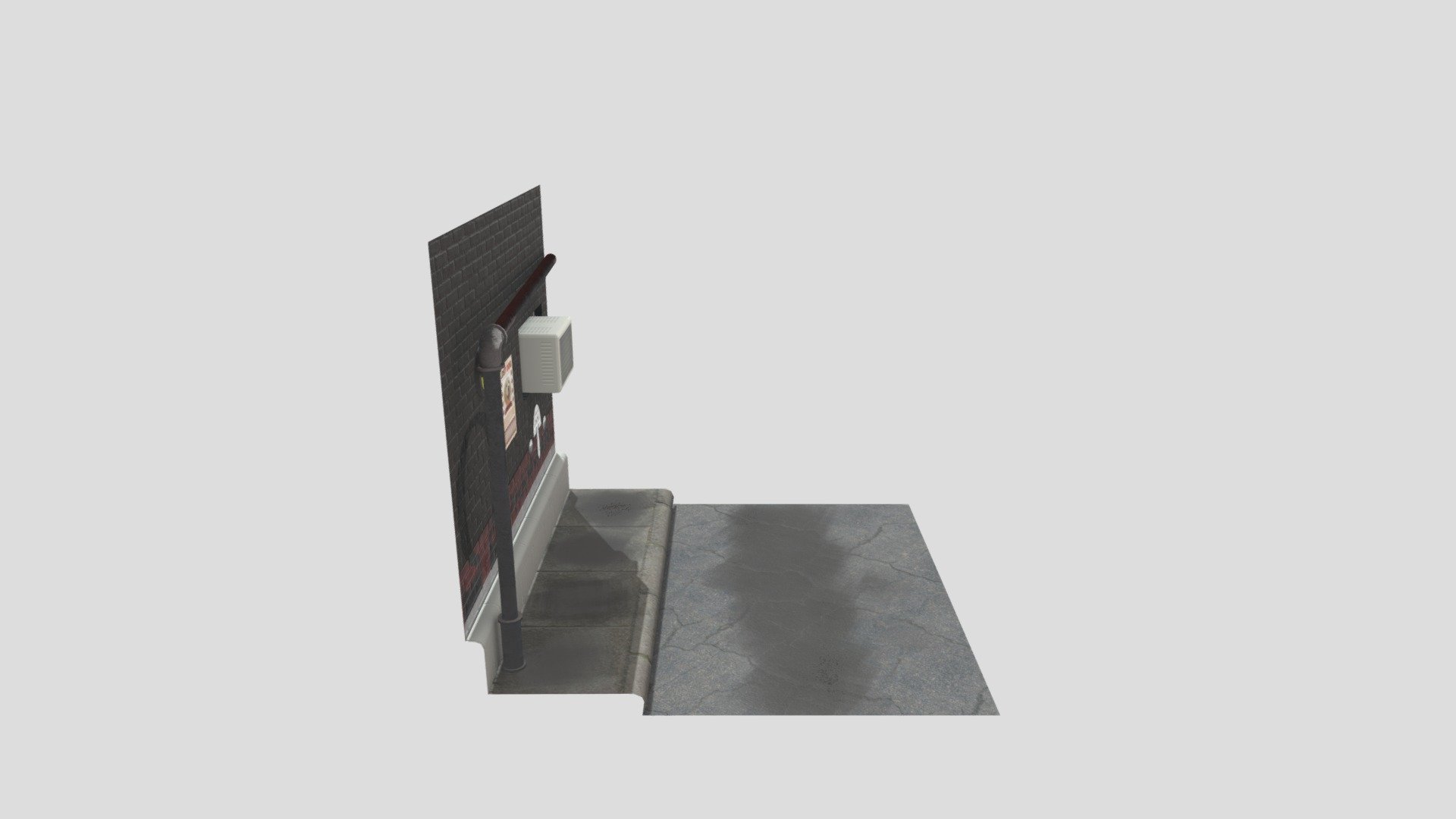 Alleyway - 3D model by DerekVillafuerte [73d1c48] - Sketchfab