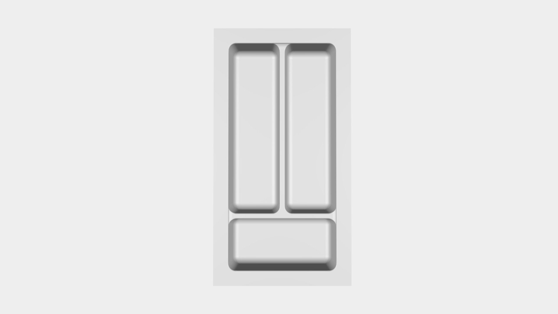 Лоток для столовых приборов 300 белый Standard - 3D model by platinum ...